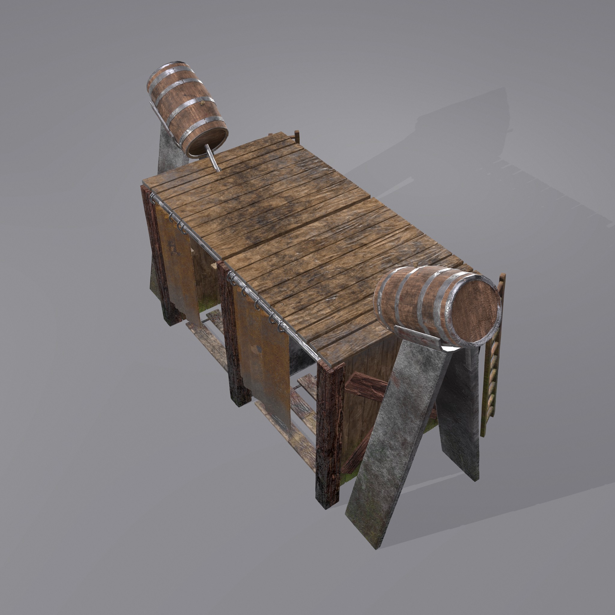 Medieval Outdoor Shower - Free 3D Model by Get Dead Entertainment