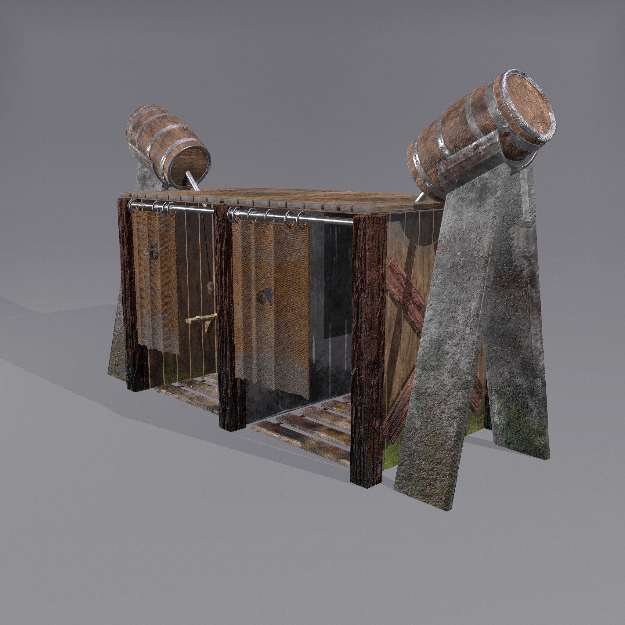Medieval Outdoor Shower - Free 3D Model by Get Dead Entertainment