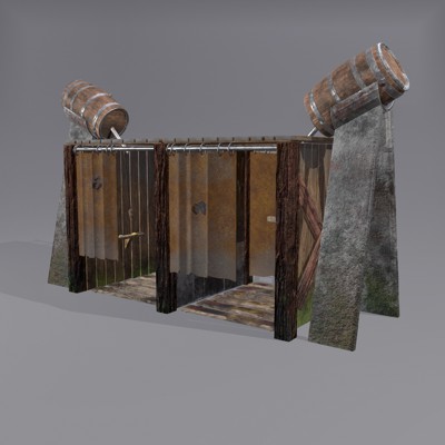 Medieval Outdoor Shower - Free 3D Model by Get Dead Entertainment