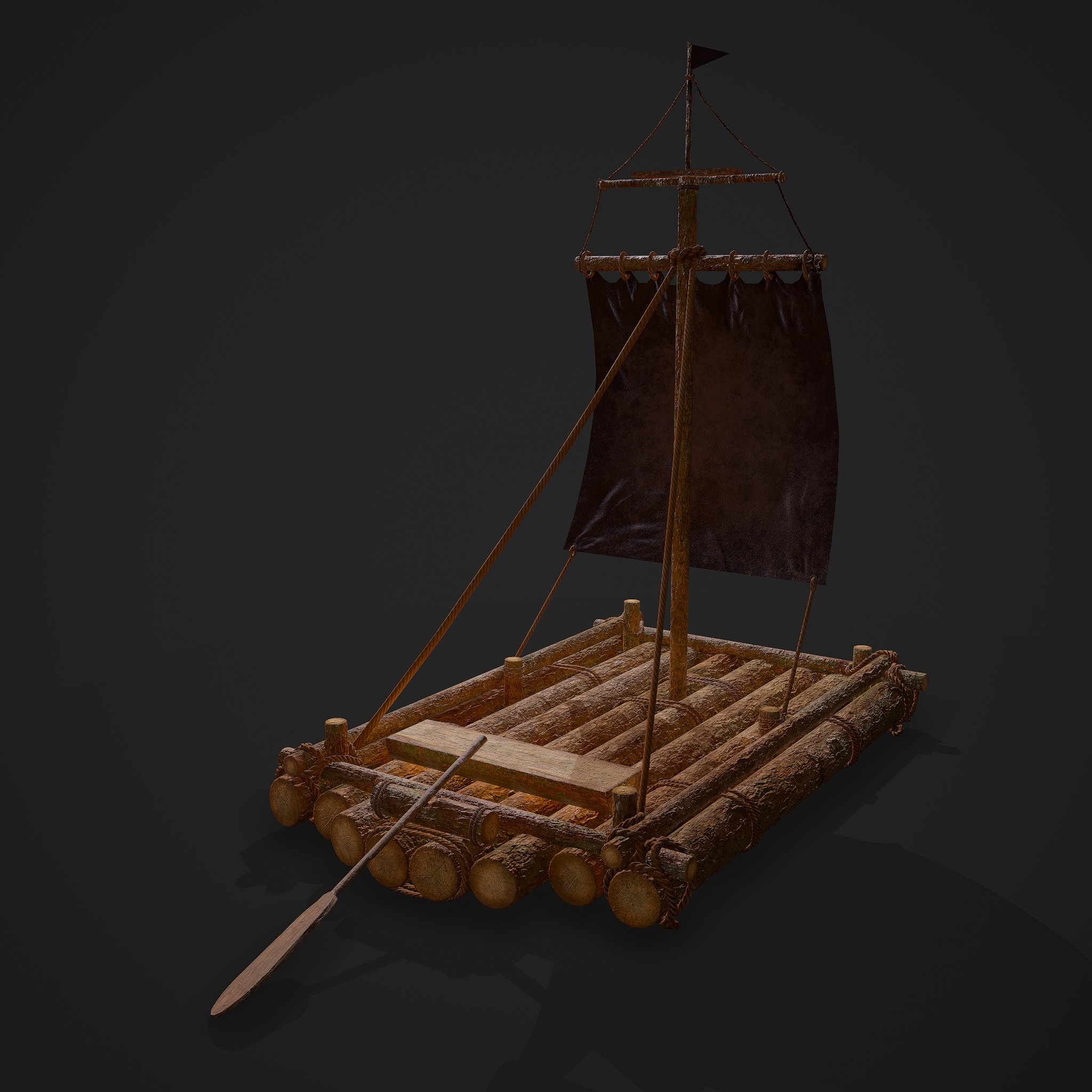 Medieval Raft - 3D Model by Get Dead Entertainment