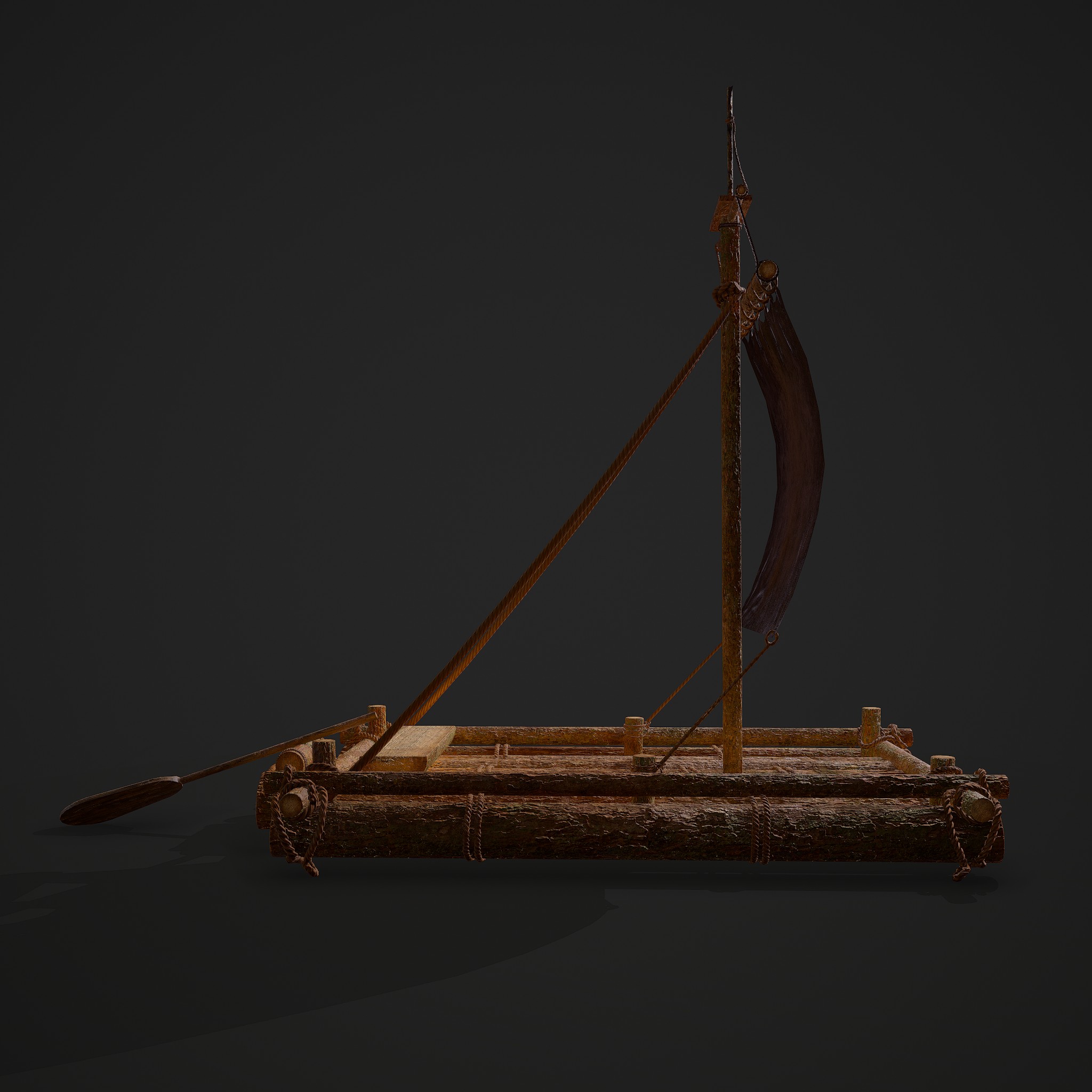 Medieval Raft - 3D Model by Get Dead Entertainment