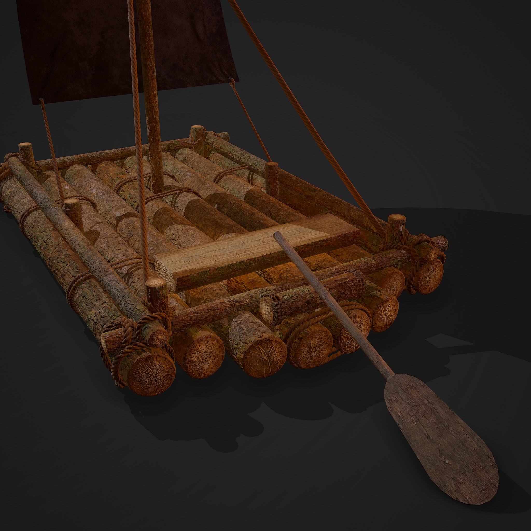 Medieval Raft - 3D Model by Get Dead Entertainment