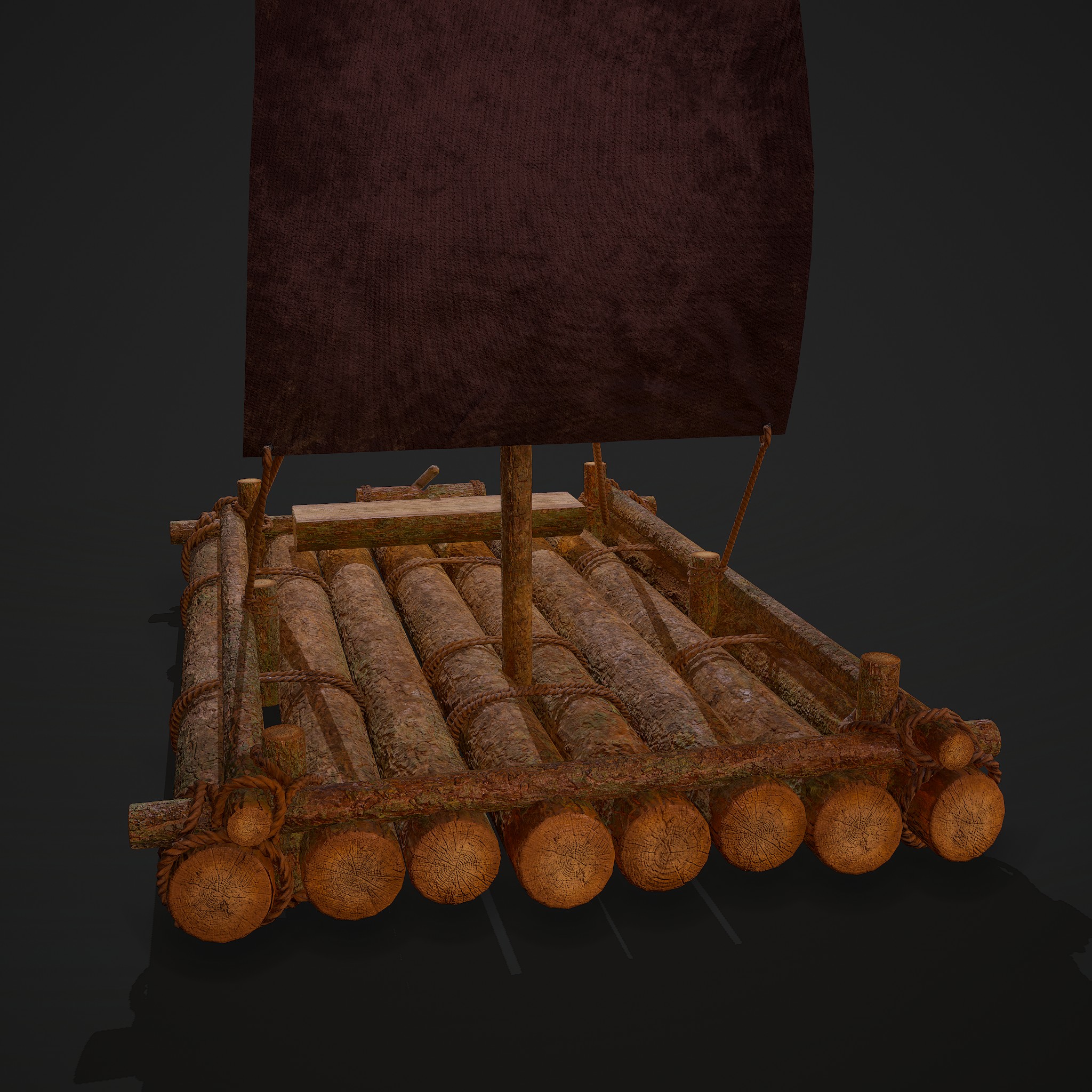 Medieval Raft - 3D Model by Get Dead Entertainment