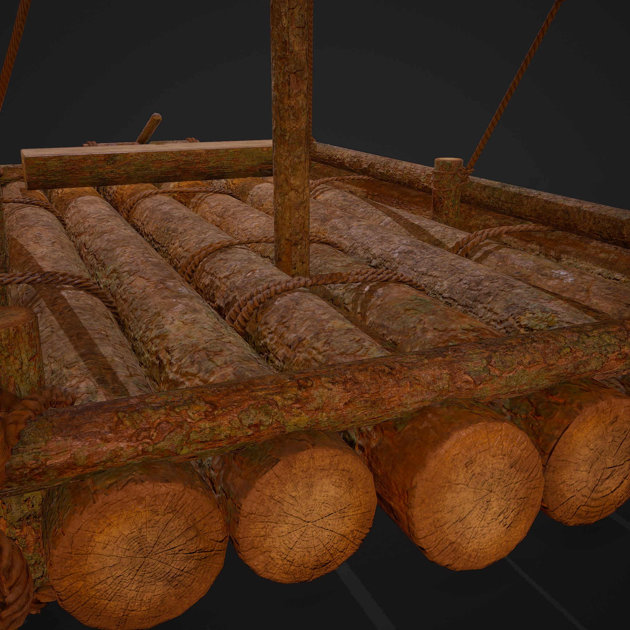 Medieval Raft - 3D Model by Get Dead Entertainment