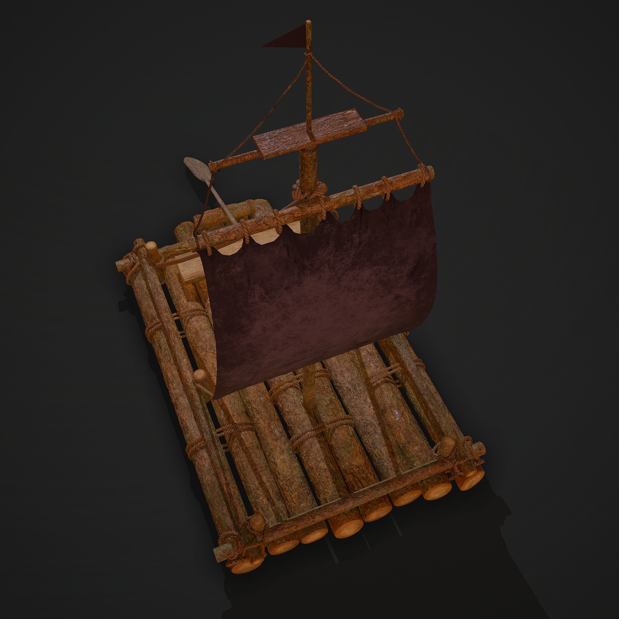Medieval Raft - 3D Model by Get Dead Entertainment