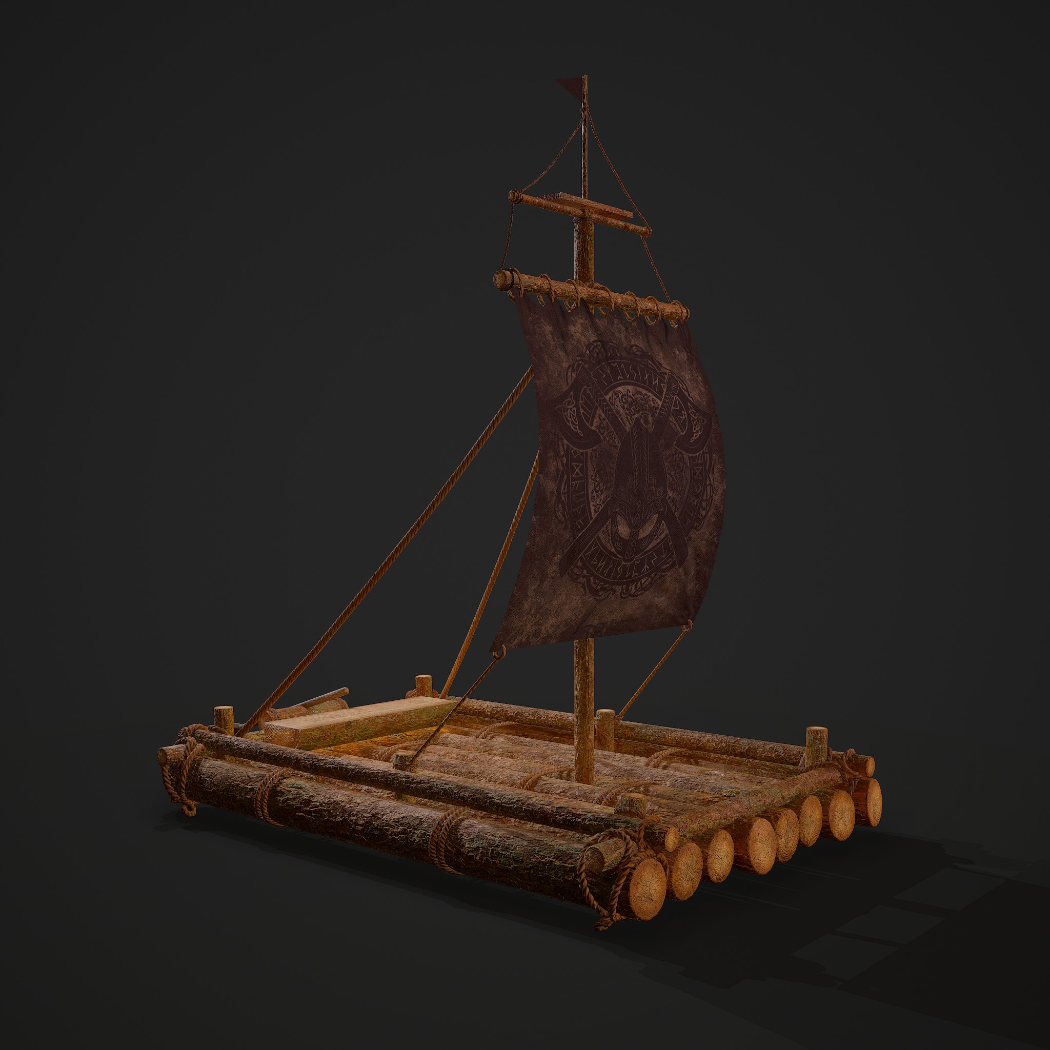 Medieval Raft - 3D Model by Get Dead Entertainment