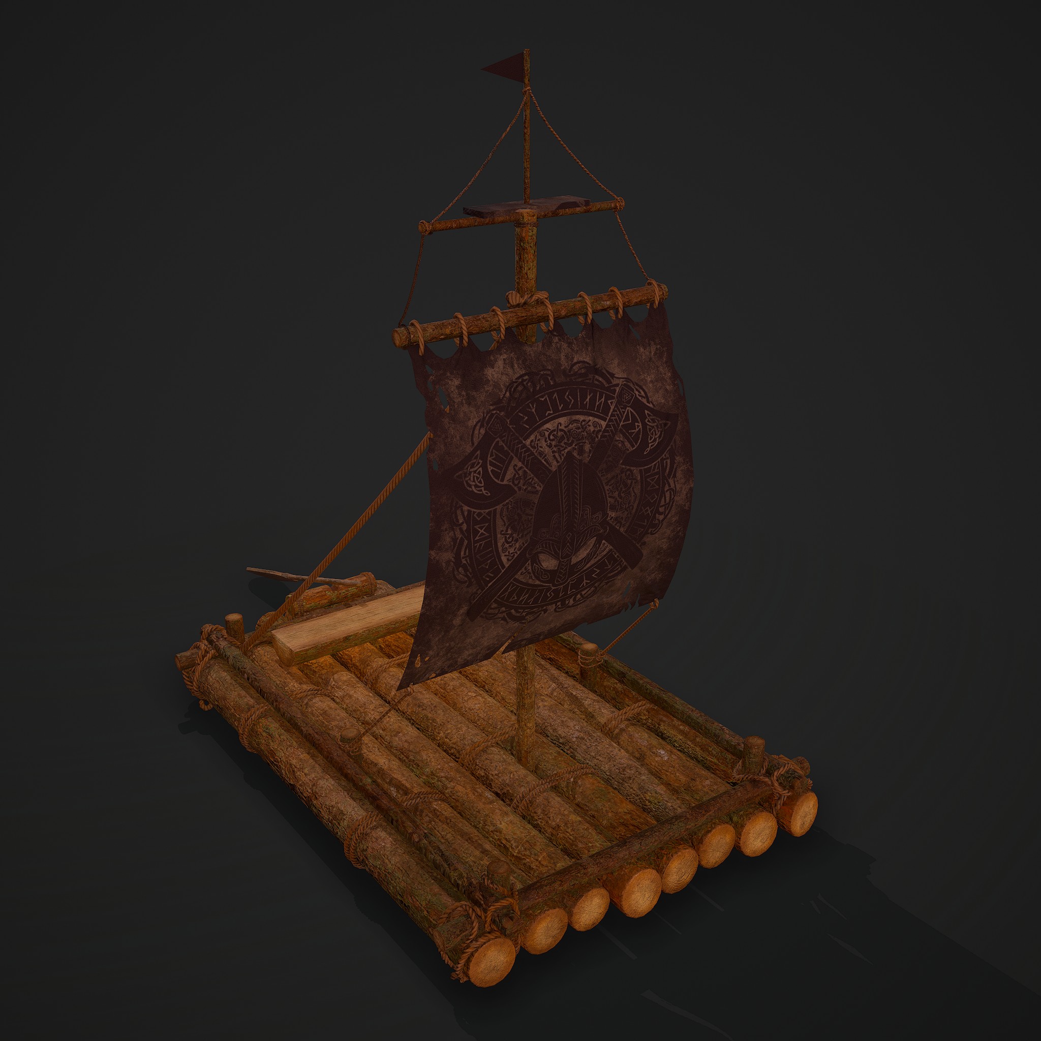 Medieval Raft - 3D Model by Get Dead Entertainment
