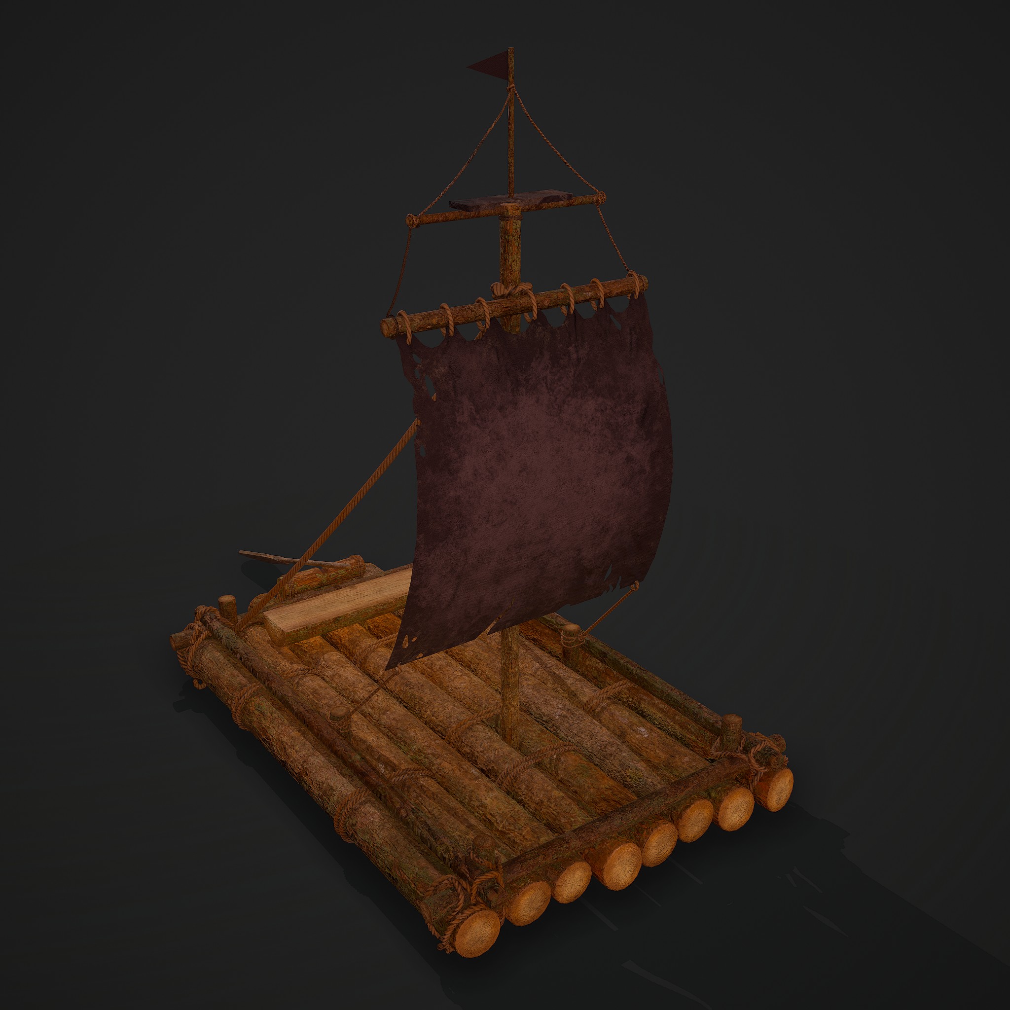Medieval Raft - 3D Model by Get Dead Entertainment
