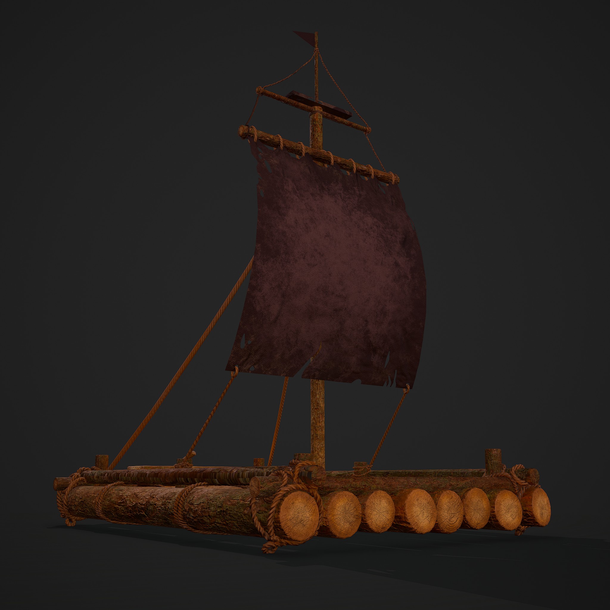 Medieval Raft - 3D Model by Get Dead Entertainment