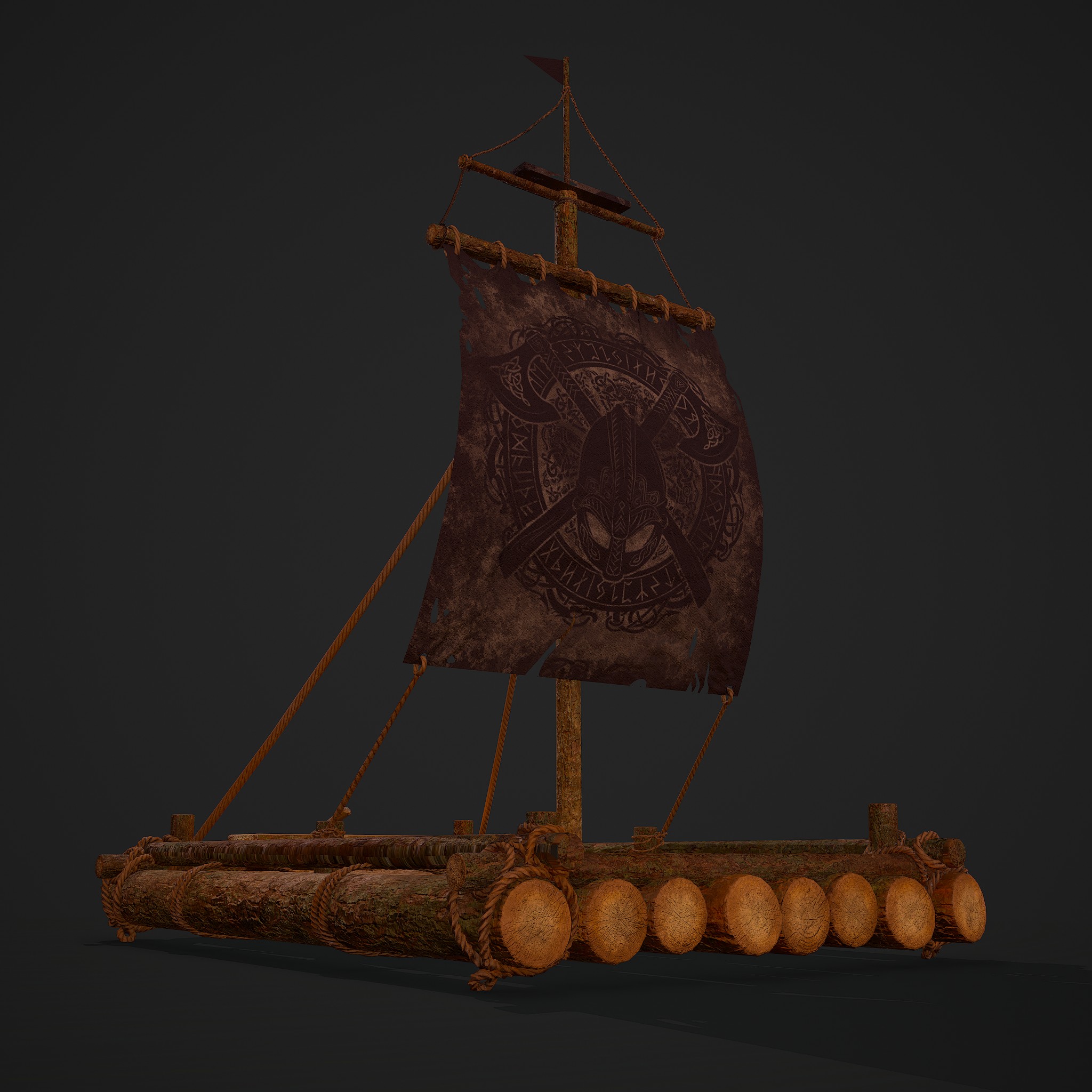 Medieval Raft - 3D Model by Get Dead Entertainment