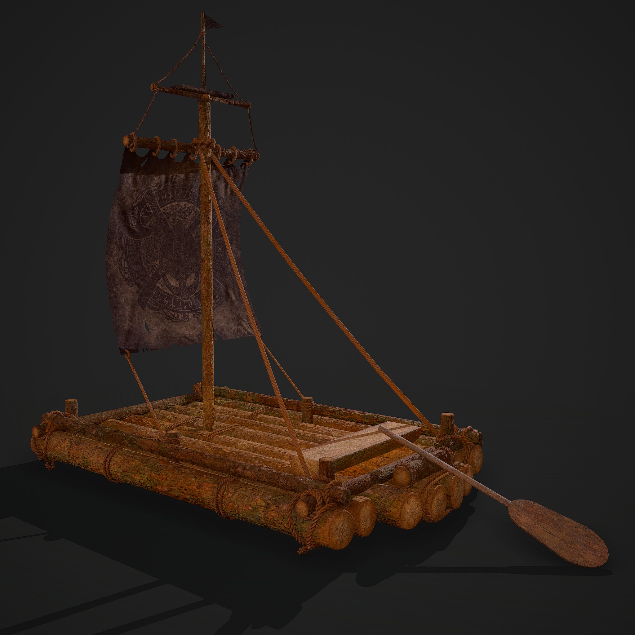 Medieval Raft - 3D Model by Get Dead Entertainment