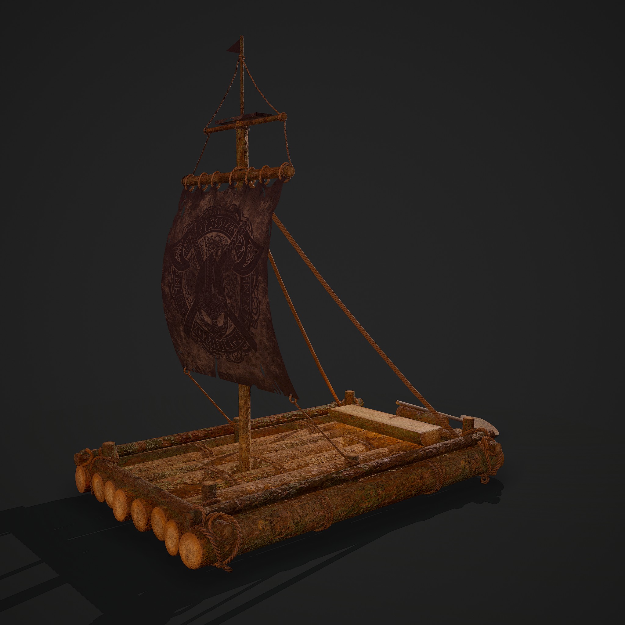Medieval Raft - 3D Model by Get Dead Entertainment