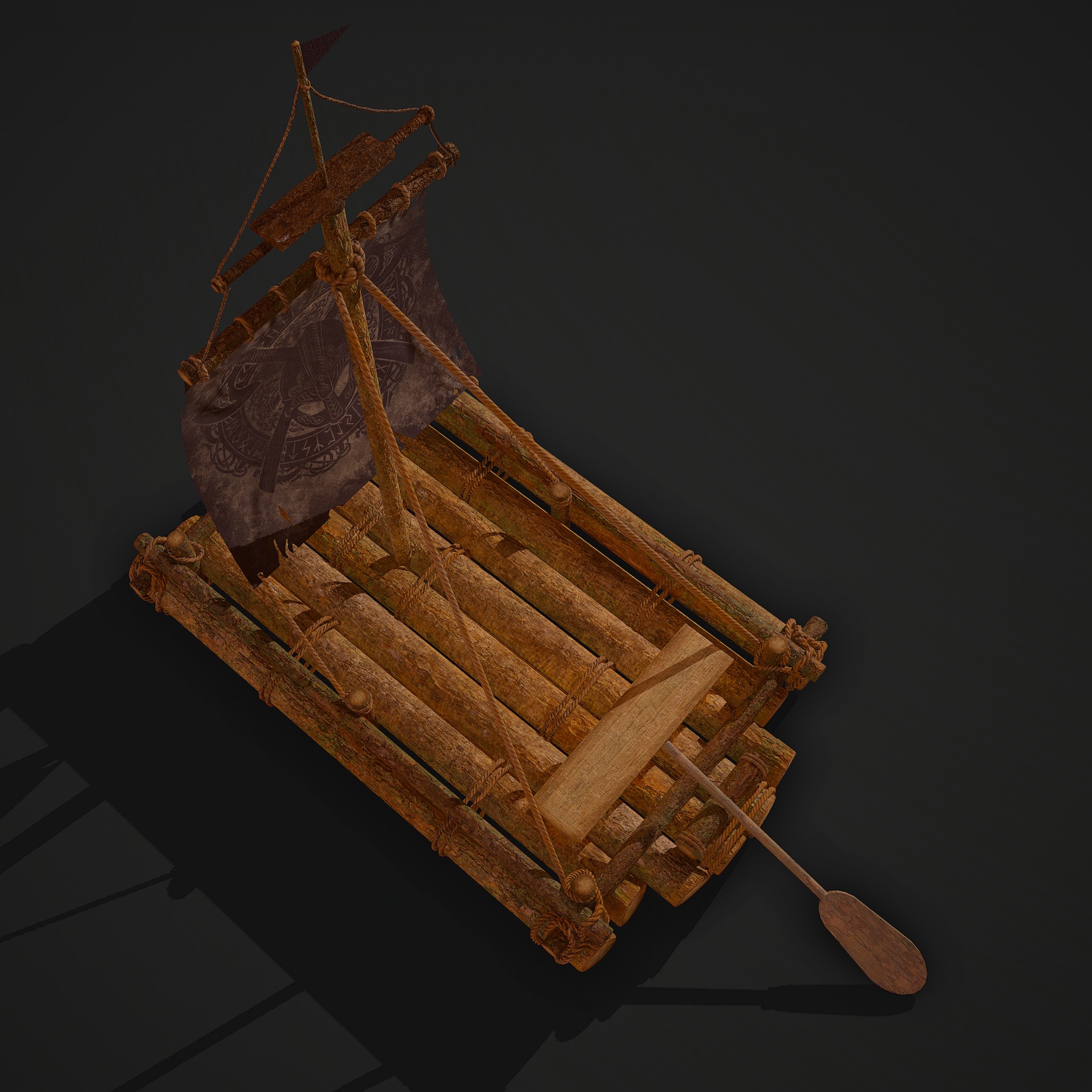 Medieval Raft - 3D Model by Get Dead Entertainment