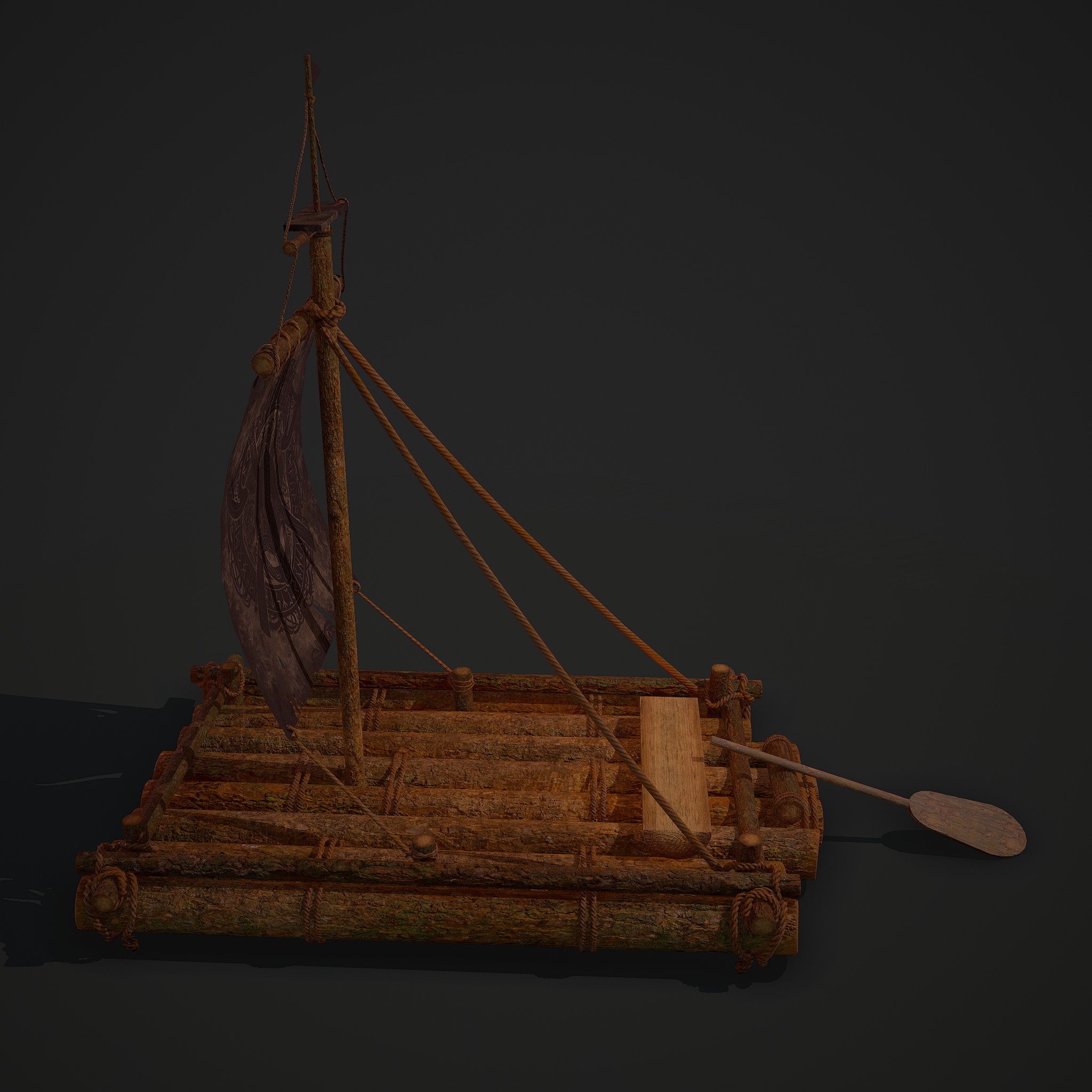 Medieval Raft - 3D Model by Get Dead Entertainment