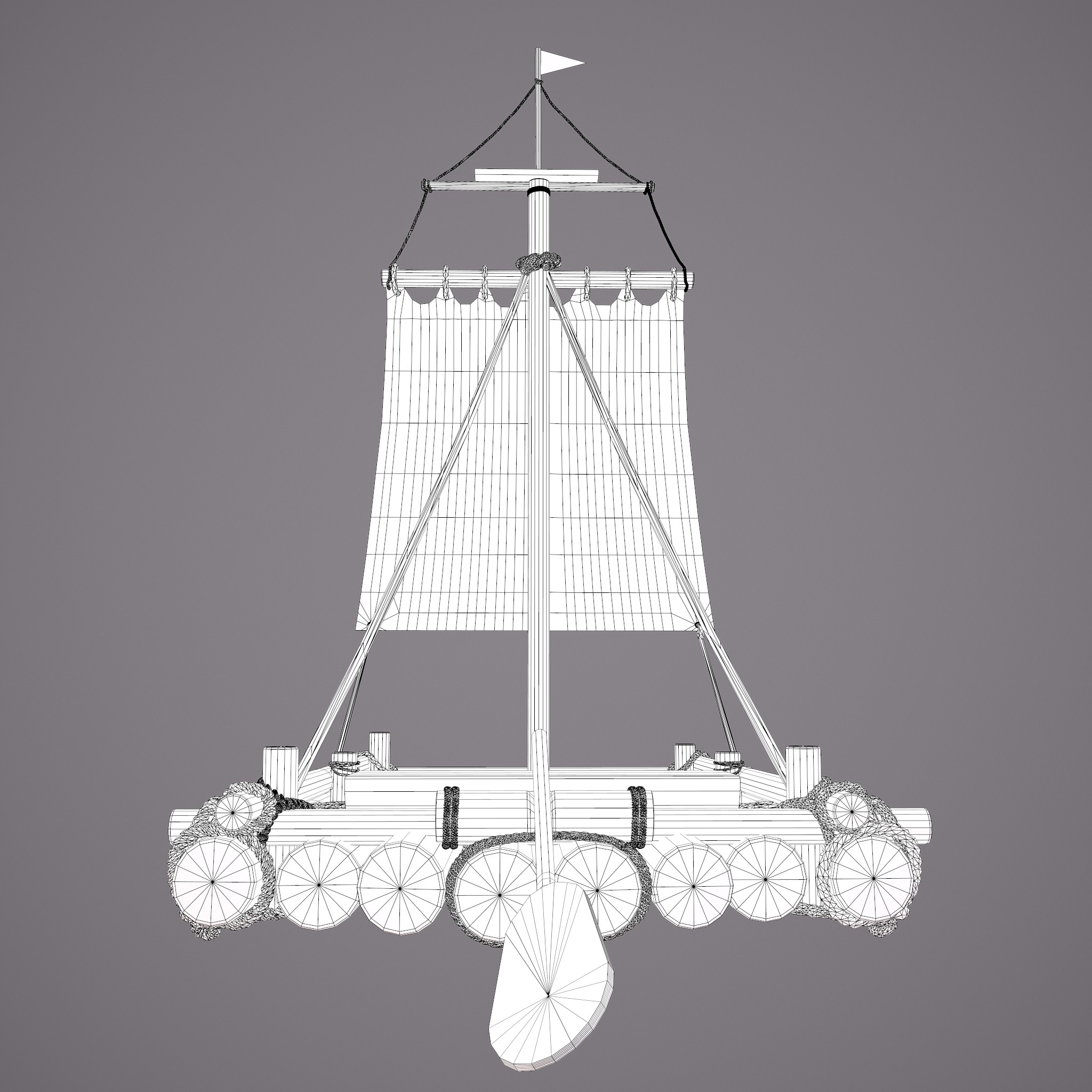 Medieval Raft - 3D Model by Get Dead Entertainment