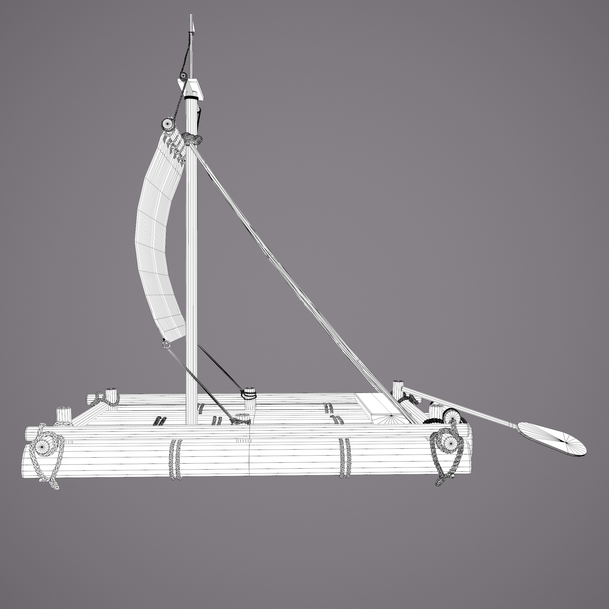 Medieval Raft - 3D Model by Get Dead Entertainment