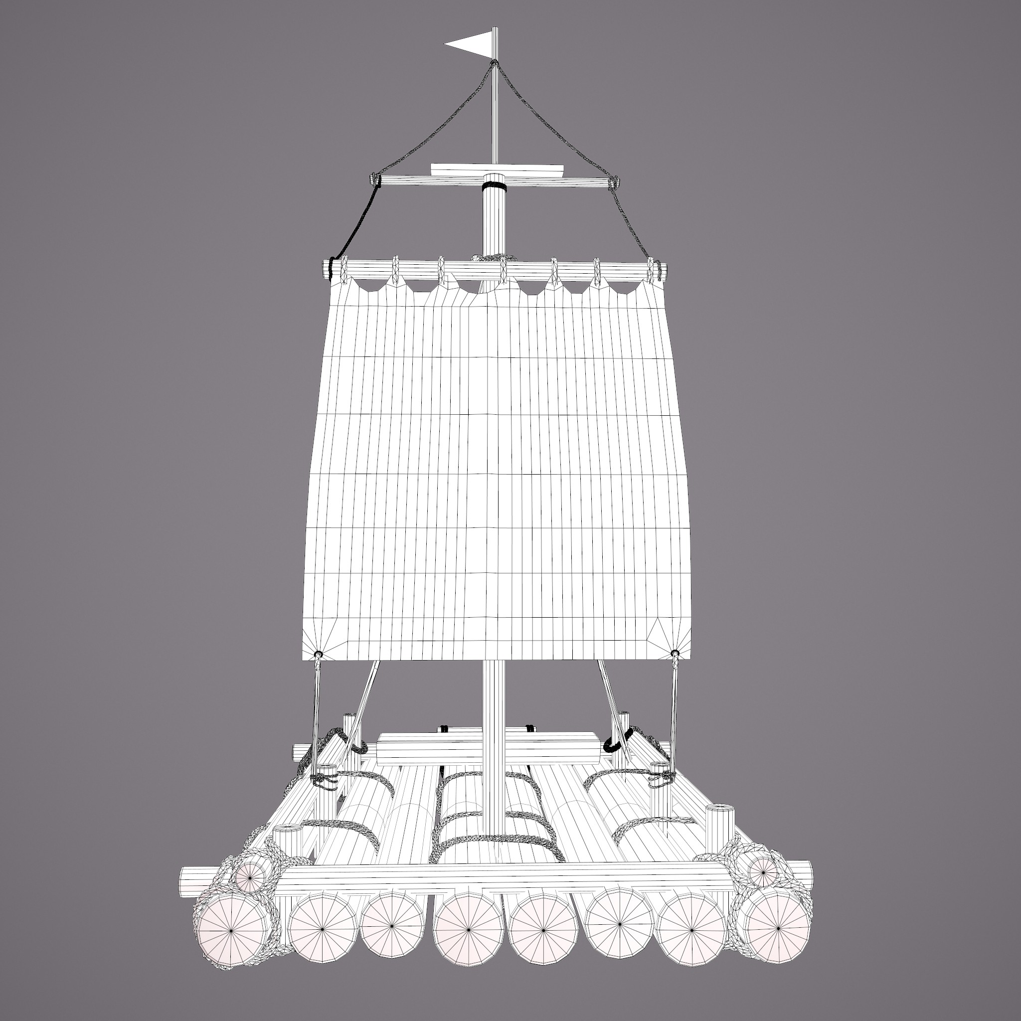 Medieval Raft - 3D Model by Get Dead Entertainment