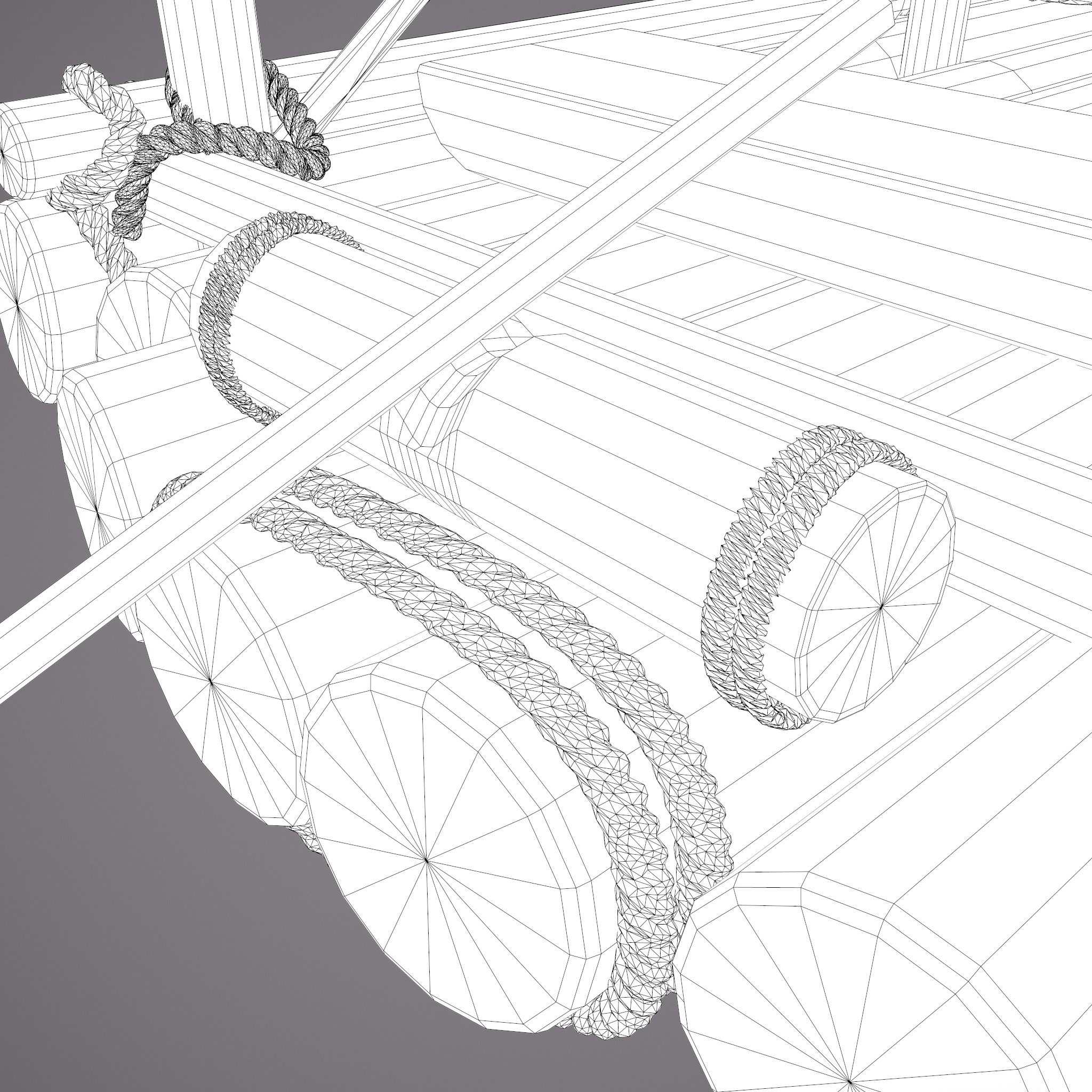 Medieval Raft - 3D Model by Get Dead Entertainment