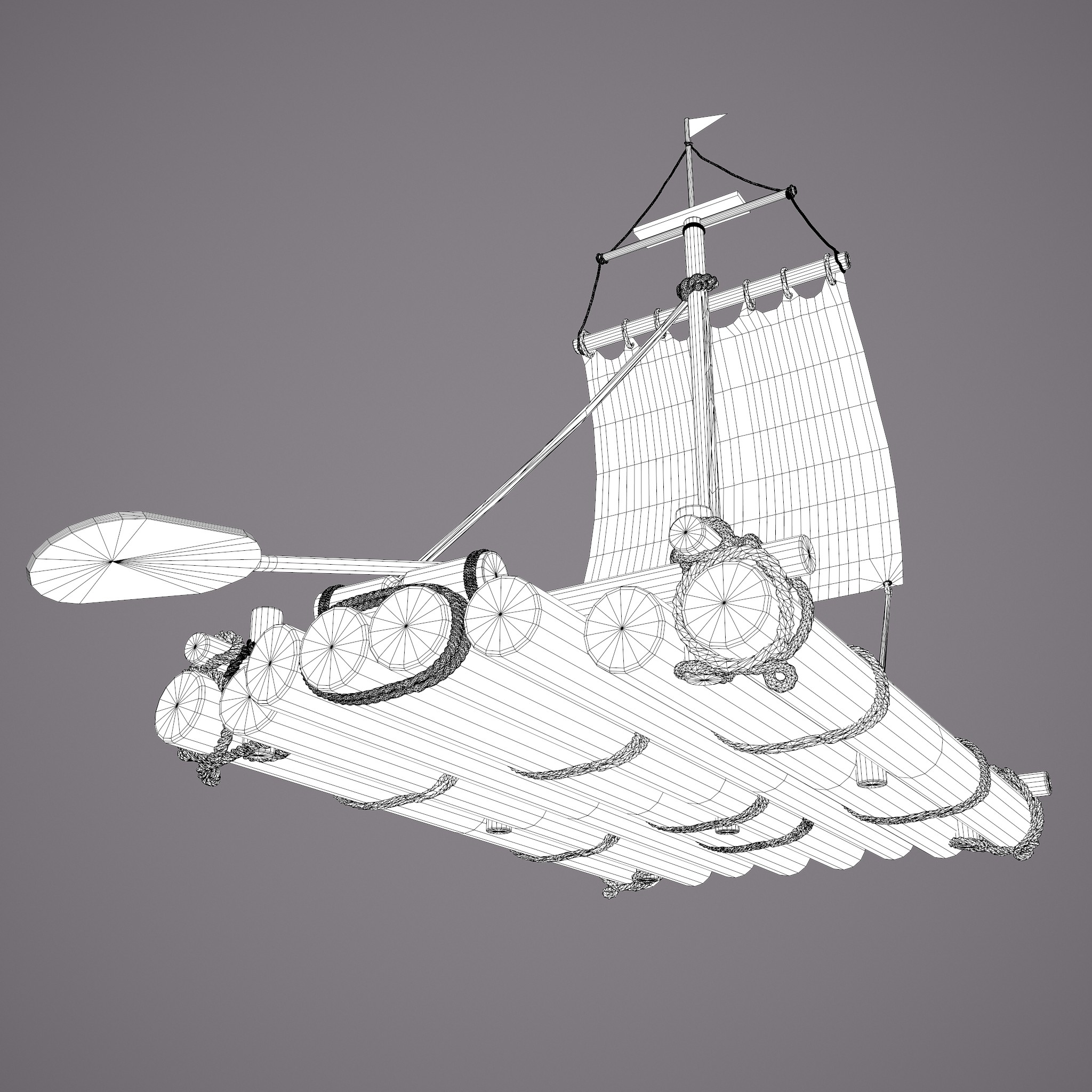 Medieval Raft - 3D Model by Get Dead Entertainment