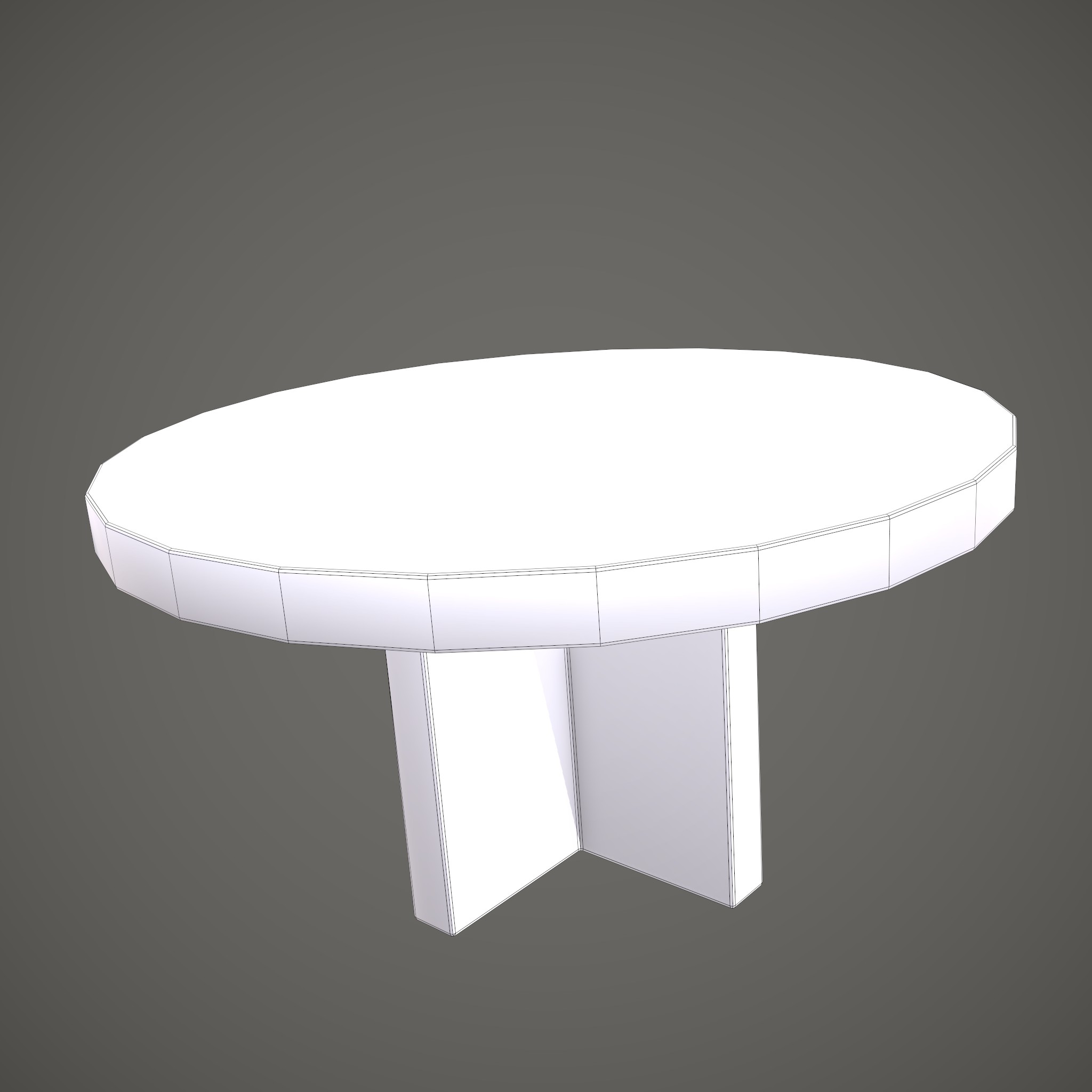 Medieval Round Table Planked - 3D Model by Get Dead Entertainment