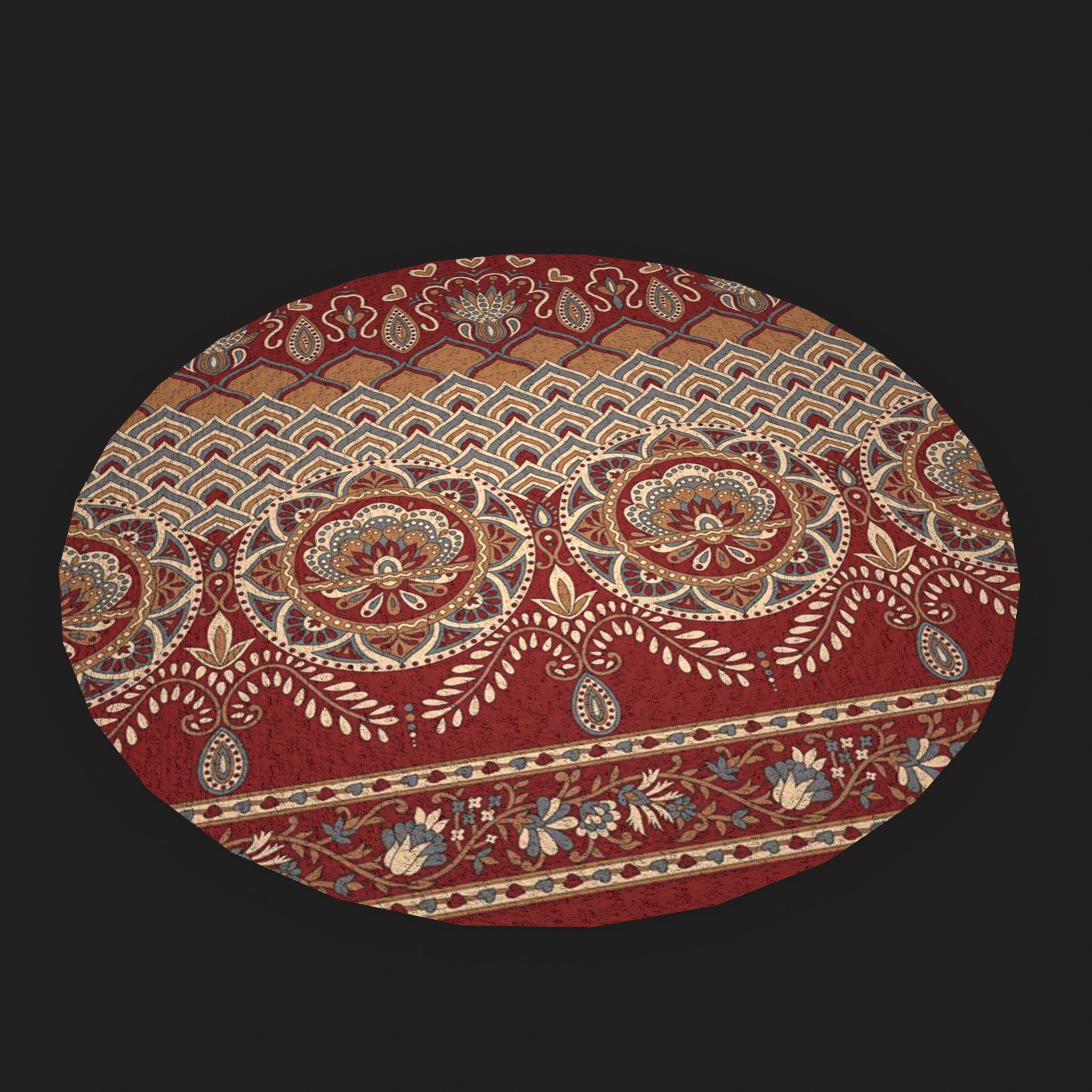 Medieval Round Tapestry Design 7 - 3D Model by Get Dead Entertainment