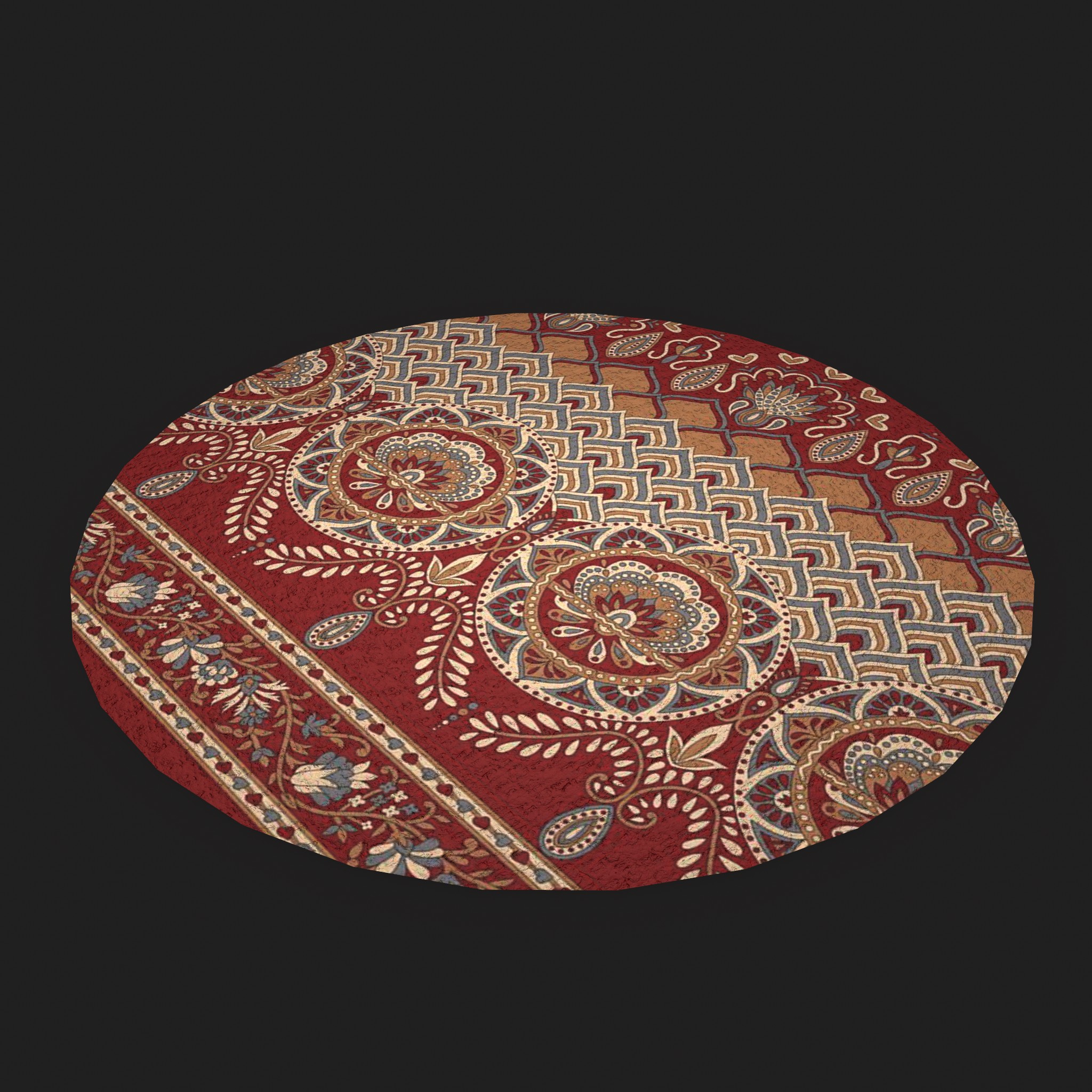 Medieval Round Tapestry Design 7 - 3D Model by Get Dead Entertainment