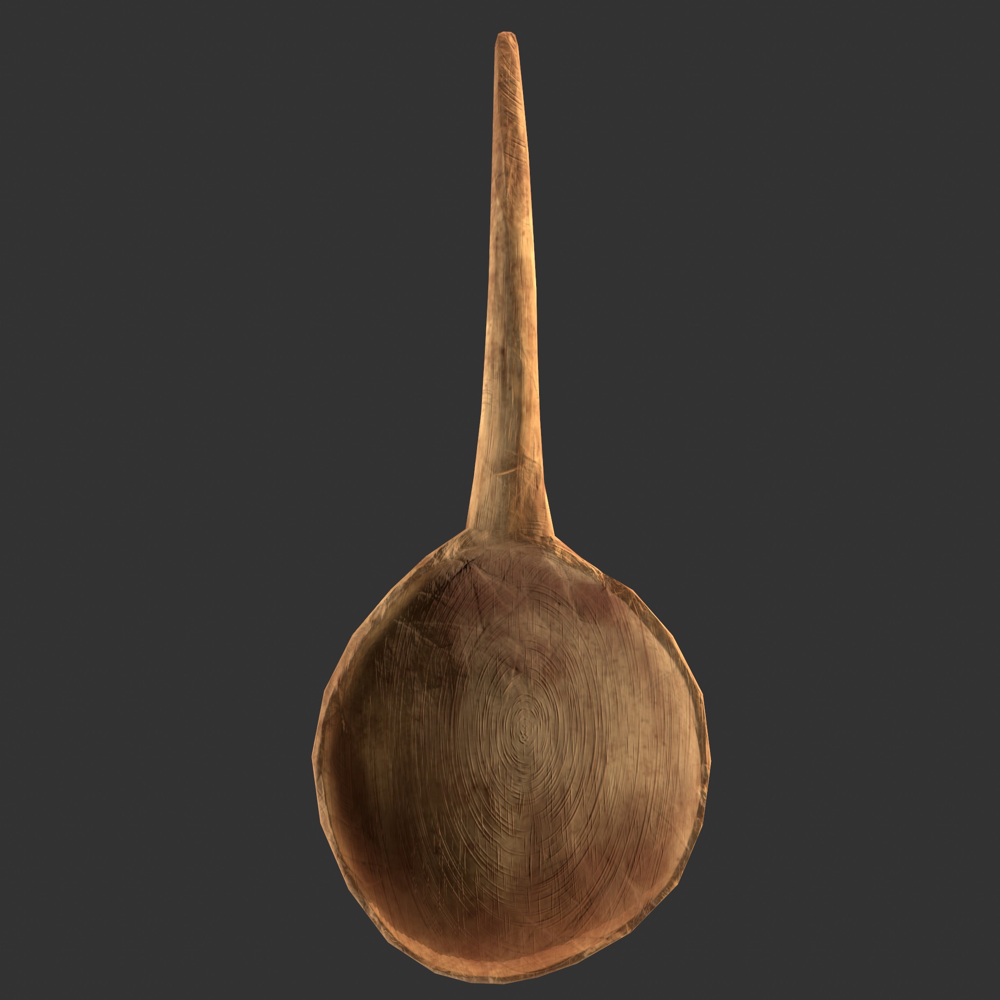 Medieval Round Wood Spoon - Free 3D Model by Get Dead Entertainment