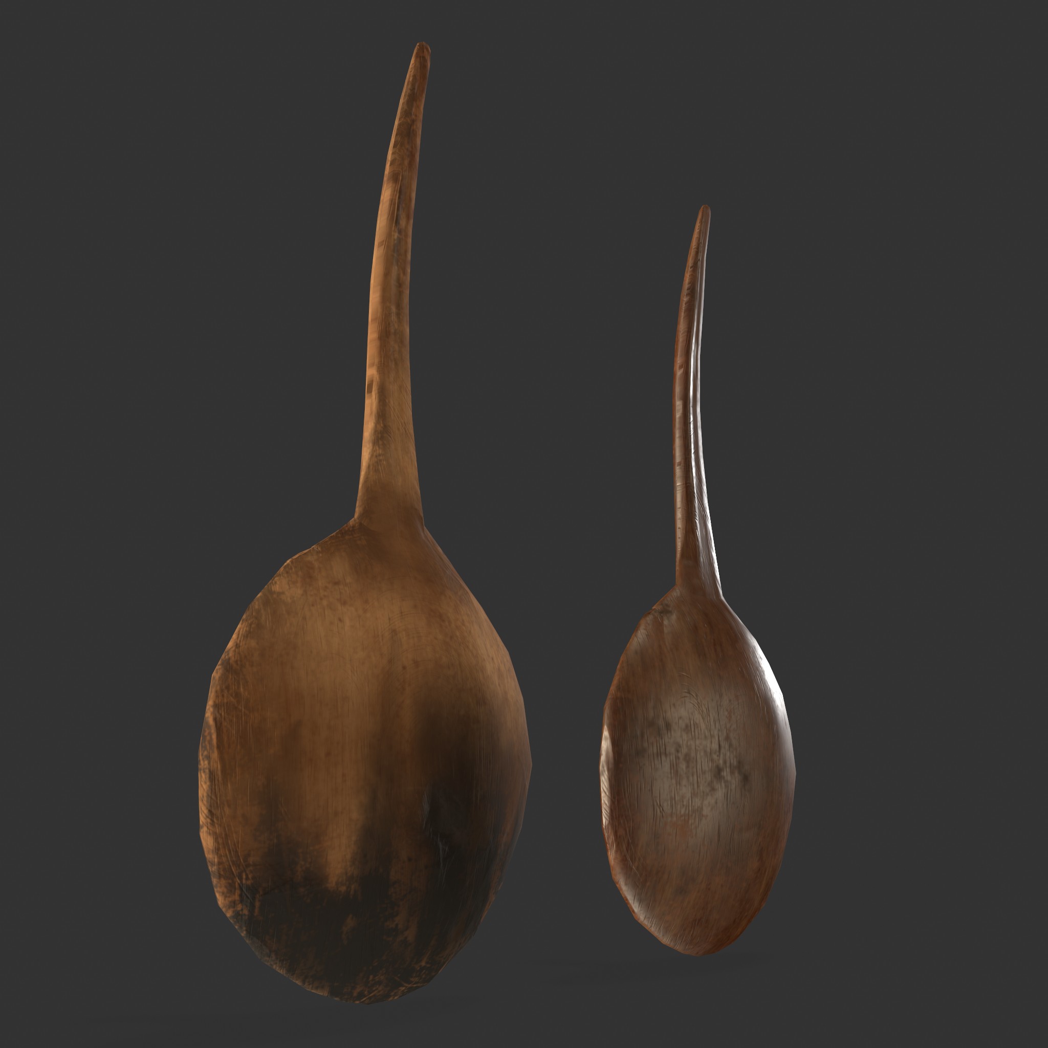 Medieval Round Wood Spoon - Free 3D Model by Get Dead Entertainment