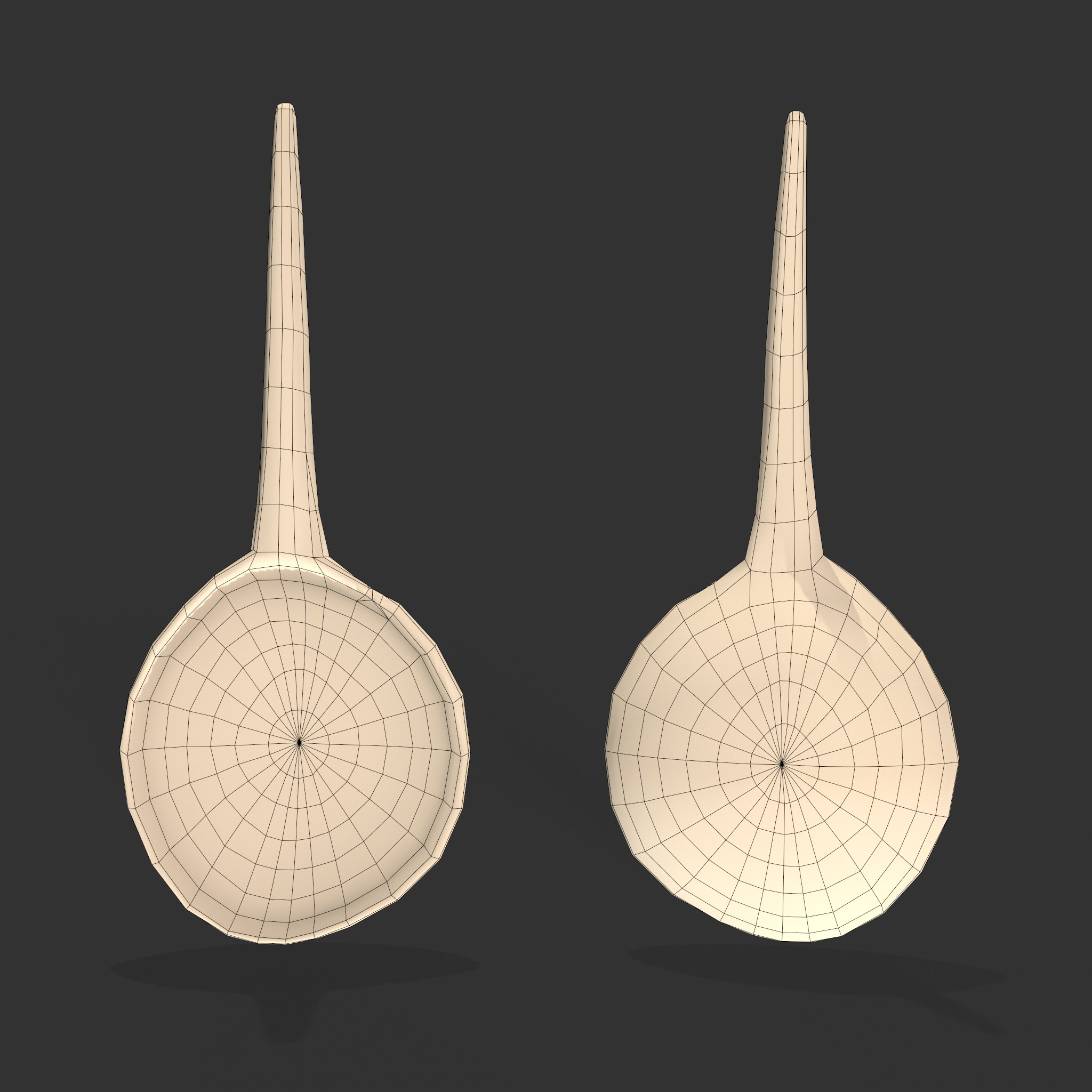 Medieval Round Wood Spoon - Free 3D Model by Get Dead Entertainment