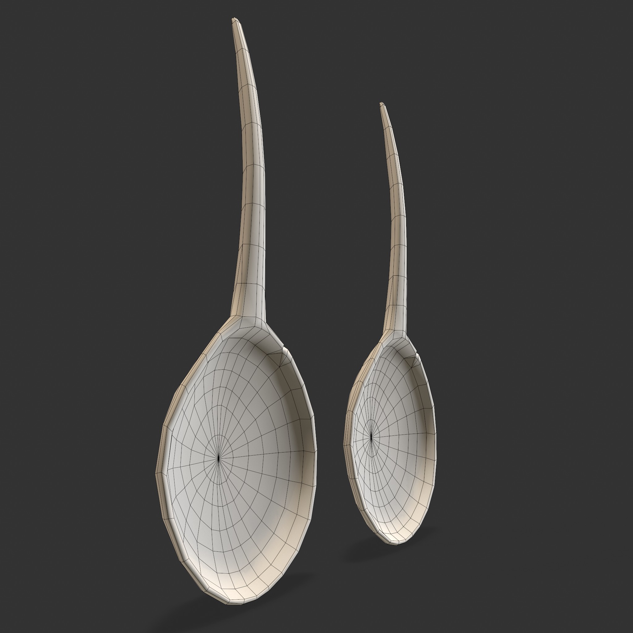 Medieval Round Wood Spoon - Free 3D Model by Get Dead Entertainment