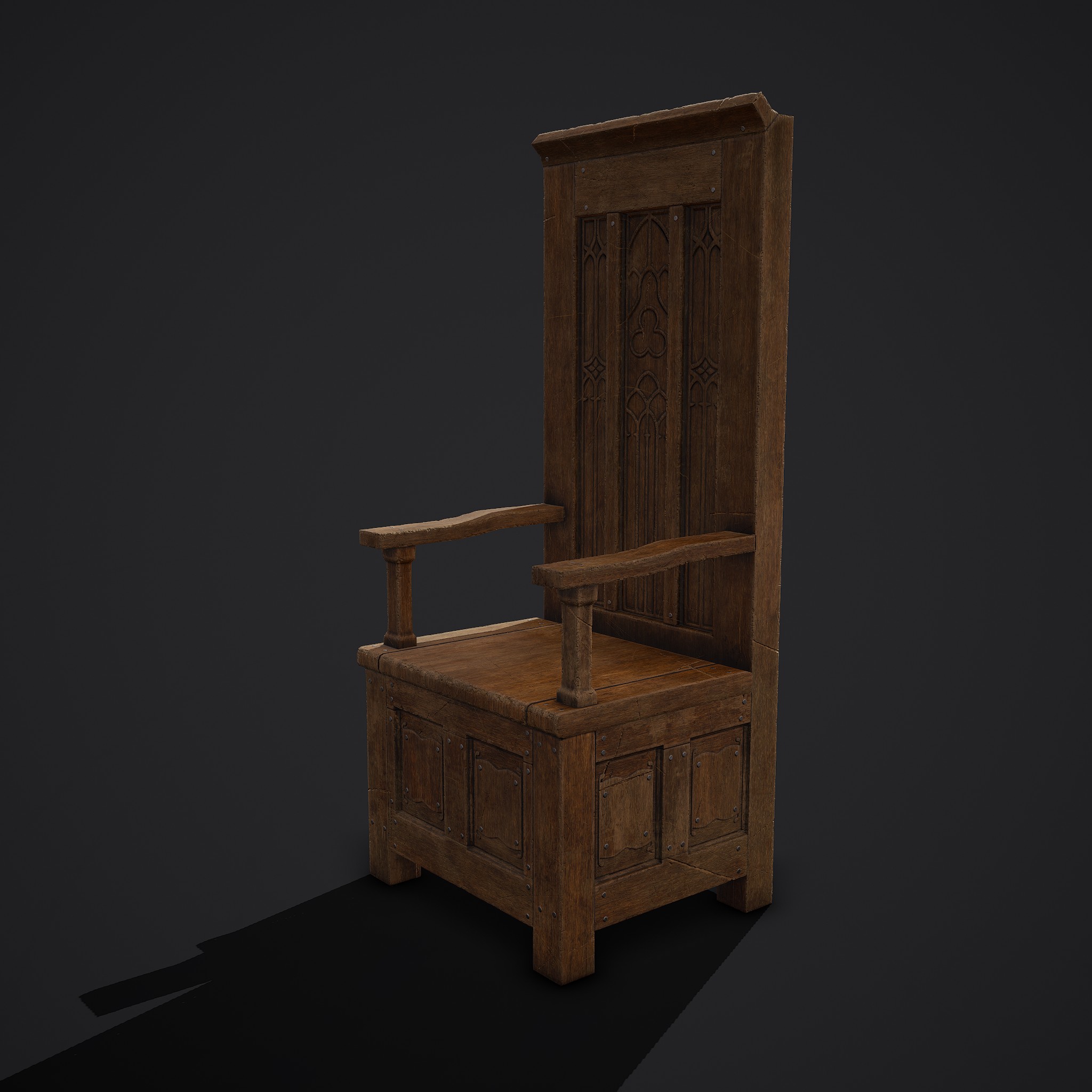 Medieval Royal Chair - 3D Model by Get Dead Entertainment