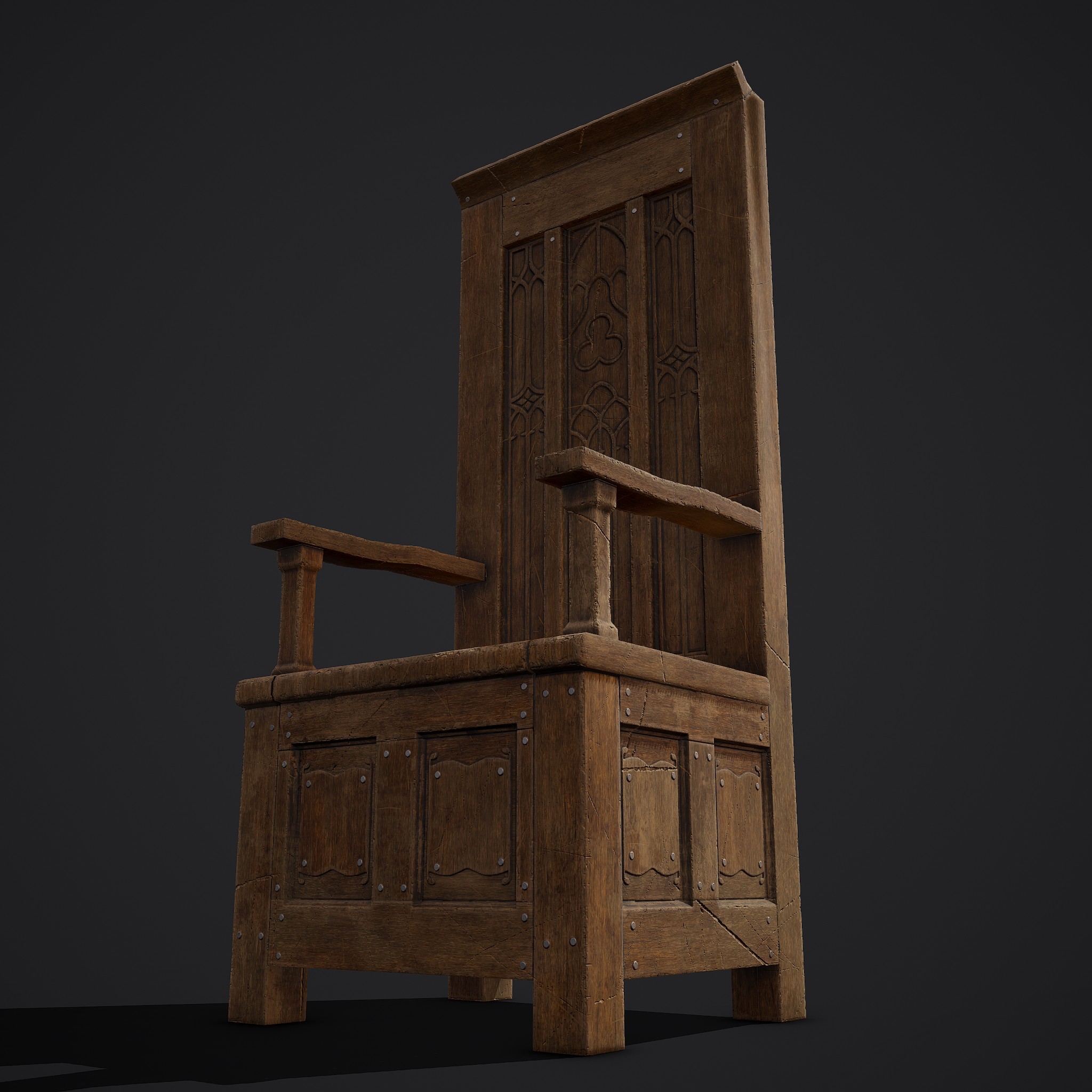Medieval Royal Chair - 3D Model by Get Dead Entertainment
