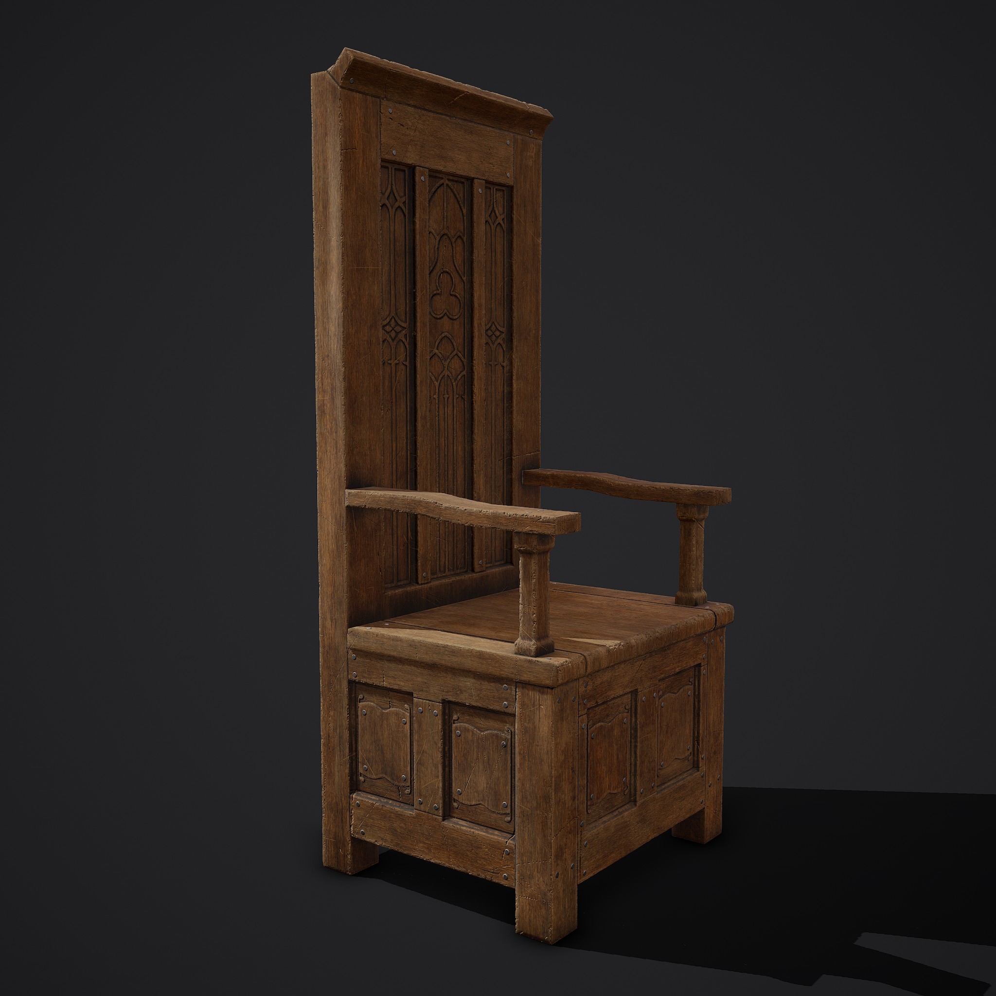 Medieval Royal Chair - 3D Model by Get Dead Entertainment