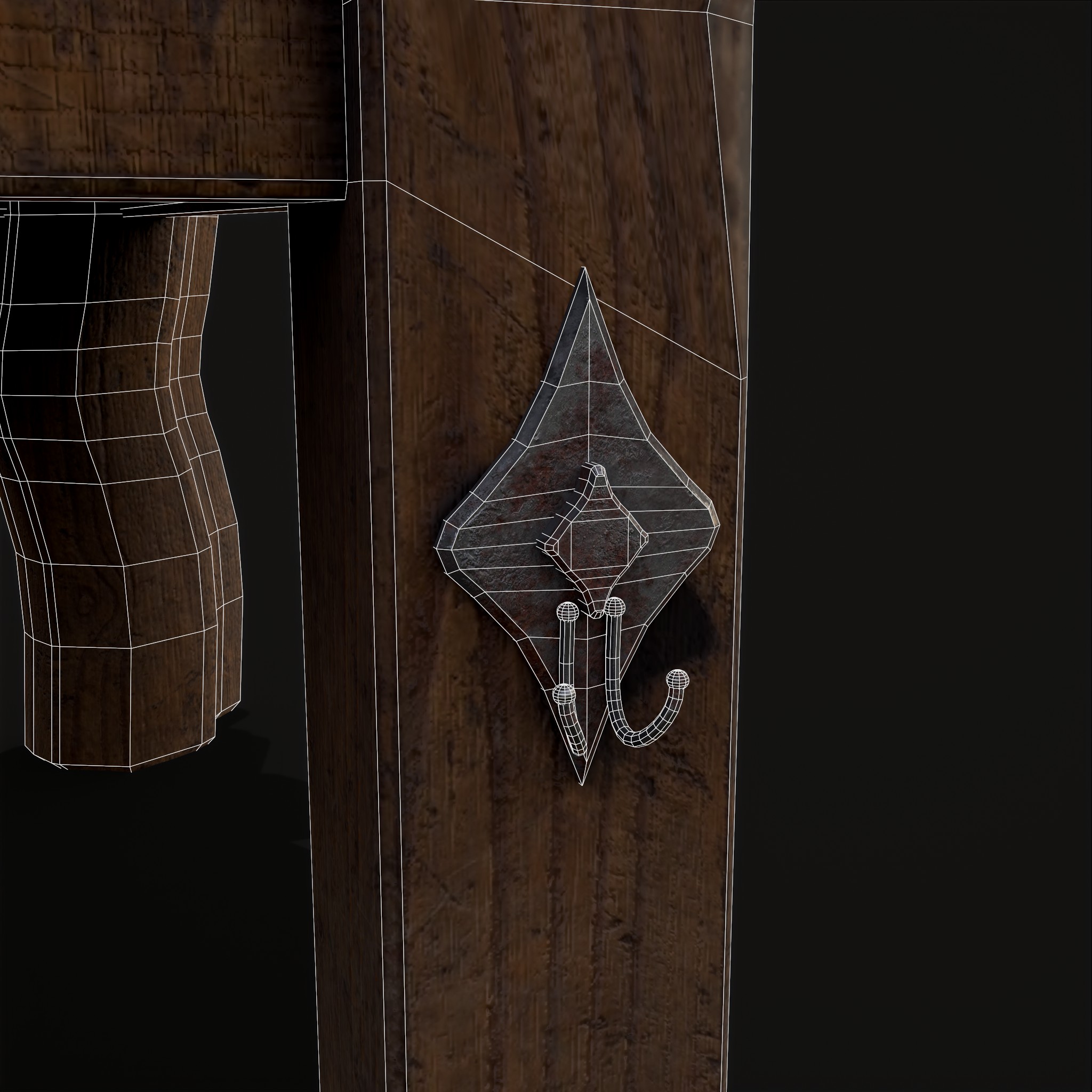 Medieval Rustic High Back Sword Chair - 3D Model by Get Dead Entertainment