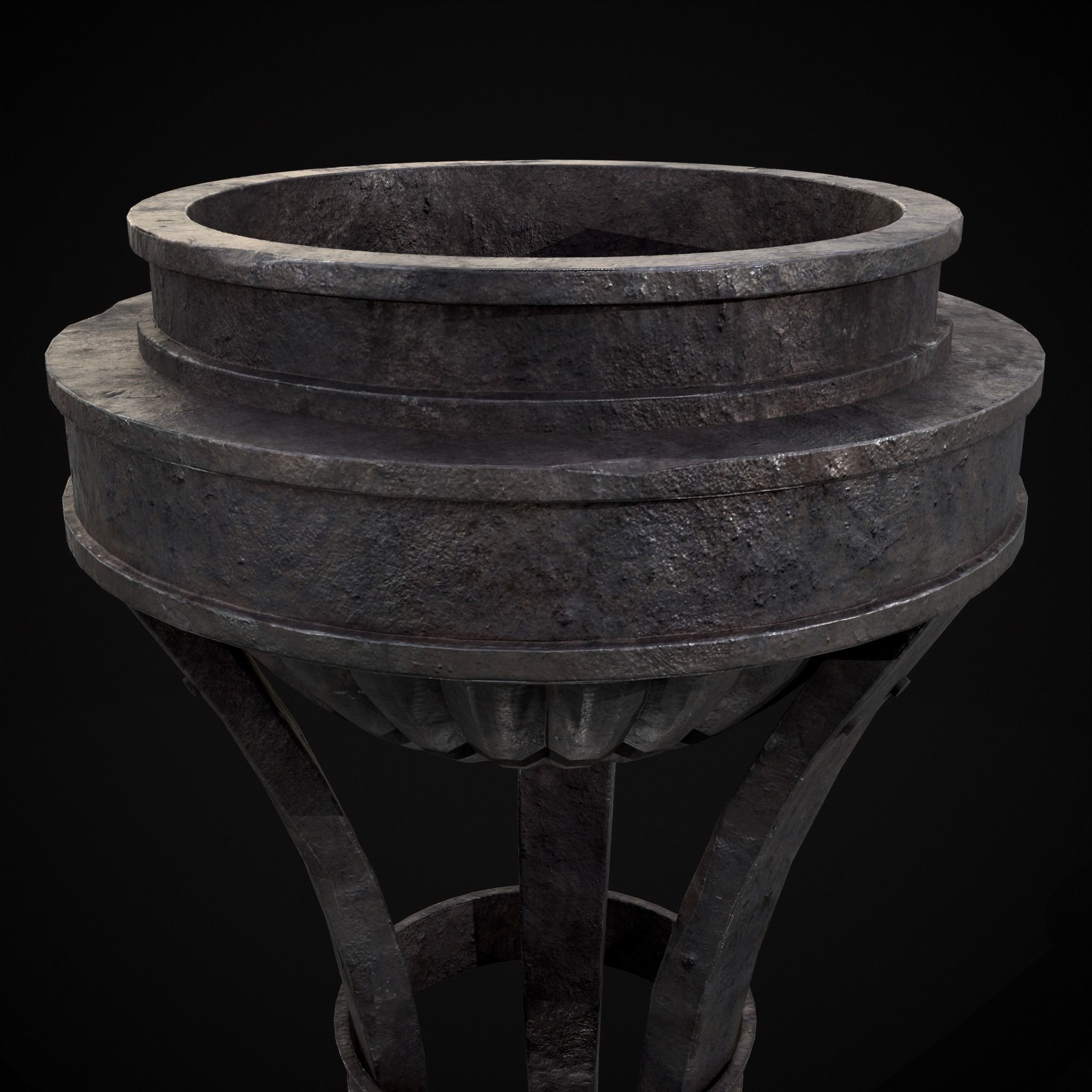 Medieval Rustic Iron Brazier - 3D Model by Get Dead Entertainment