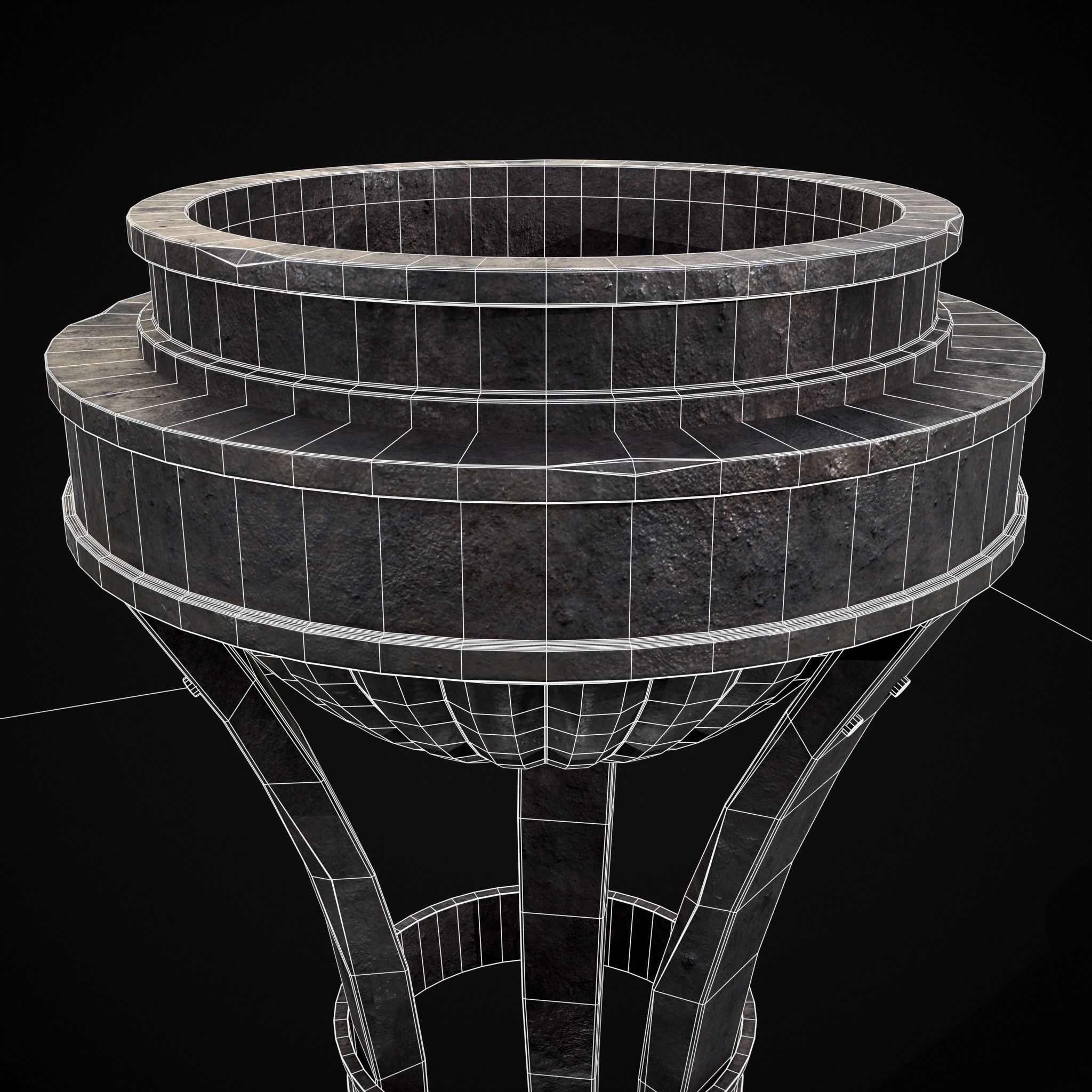 Medieval Rustic Iron Brazier - 3D Model by Get Dead Entertainment