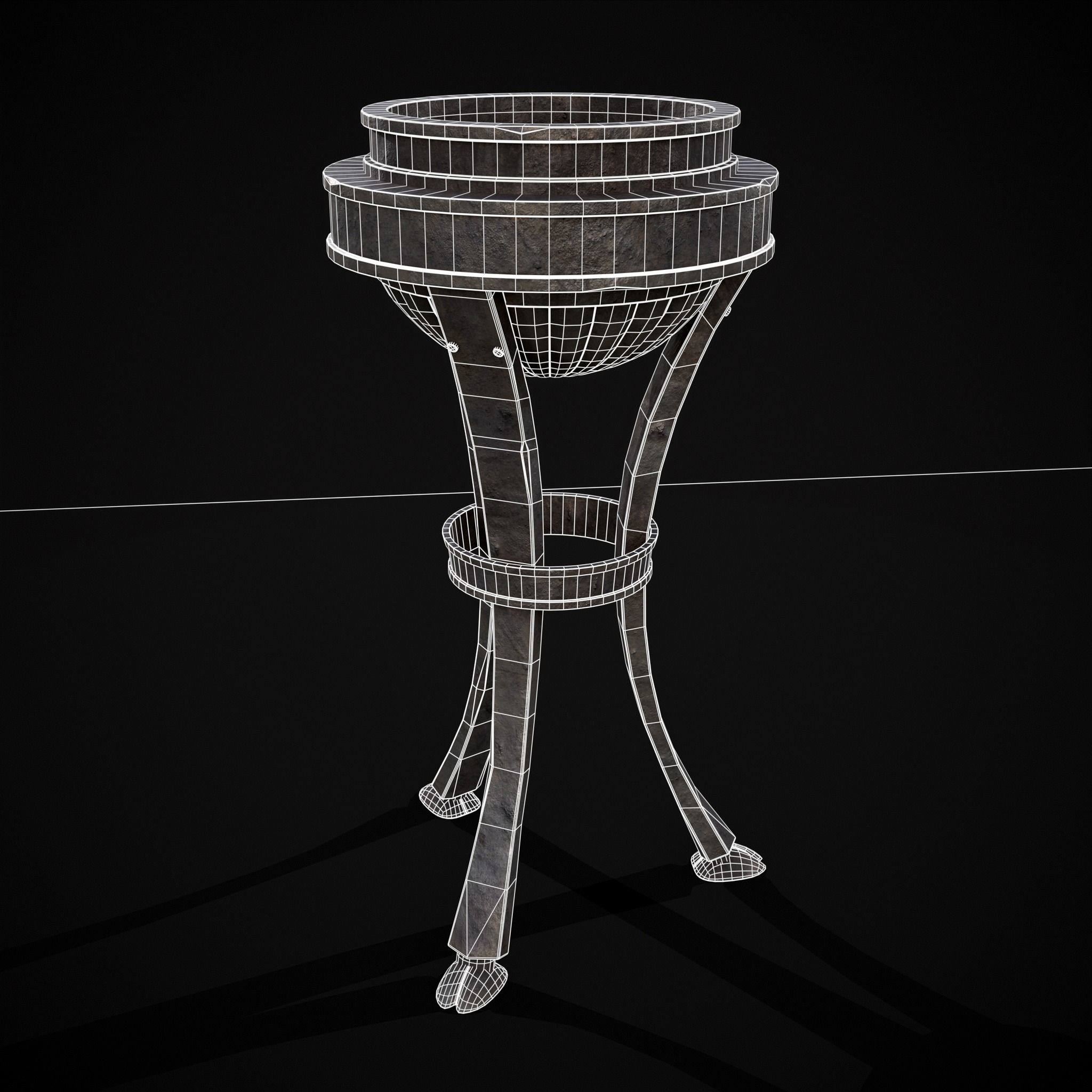 Medieval Rustic Iron Brazier - 3D Model by Get Dead Entertainment