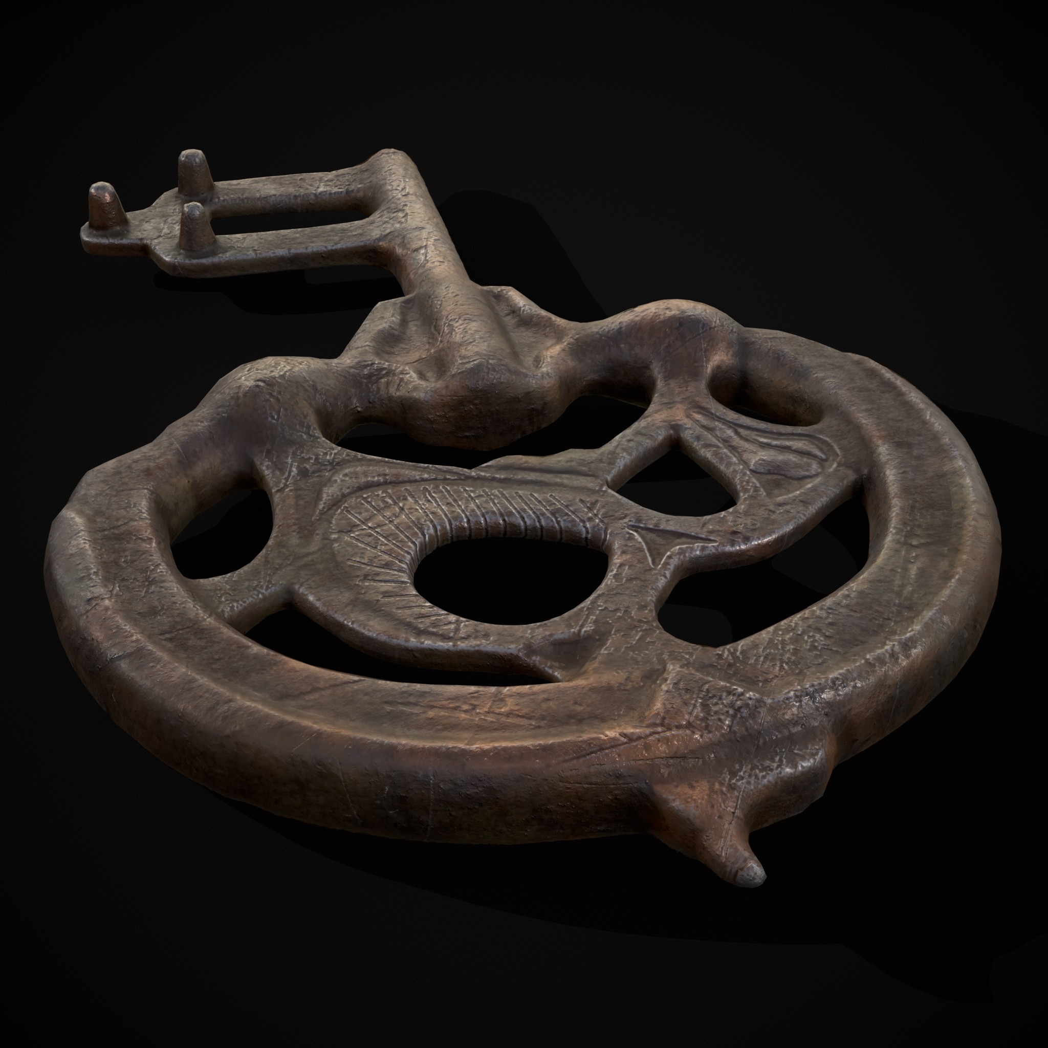 Medieval Rusting Iron Key - 3D Model by Get Dead Entertainment