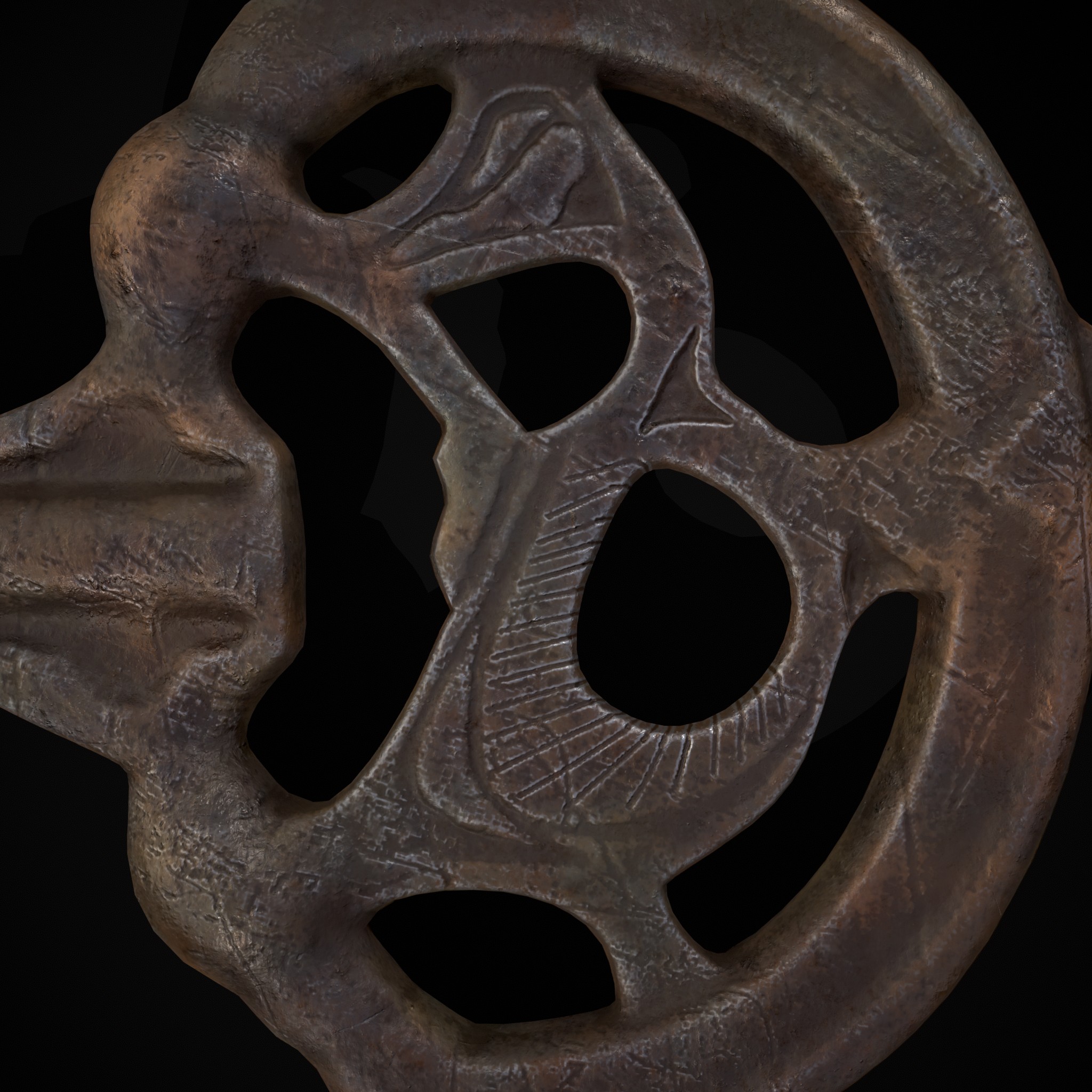 Medieval Rusting Iron Key - 3D Model by Get Dead Entertainment