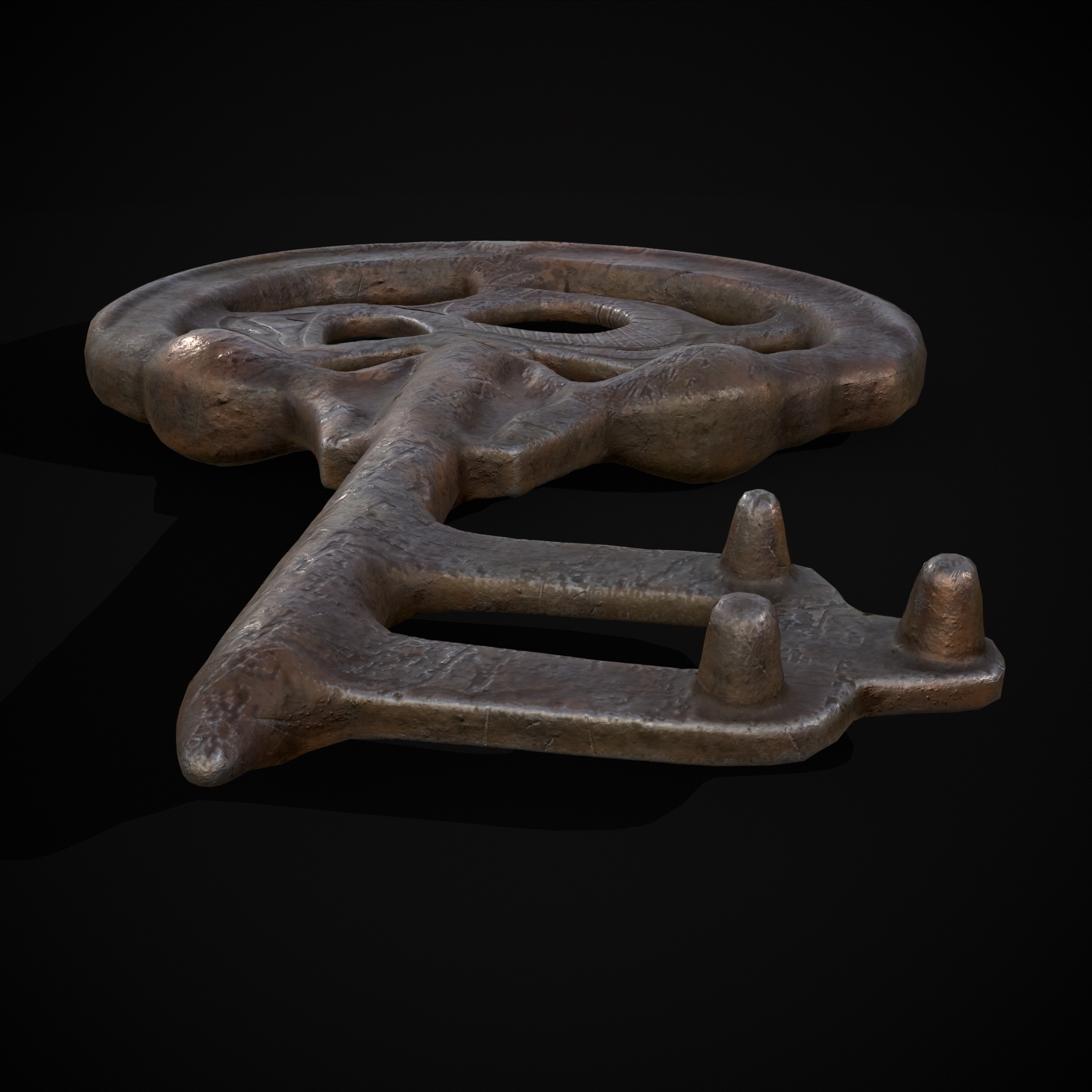 Medieval Rusting Iron Key - 3D Model by Get Dead Entertainment