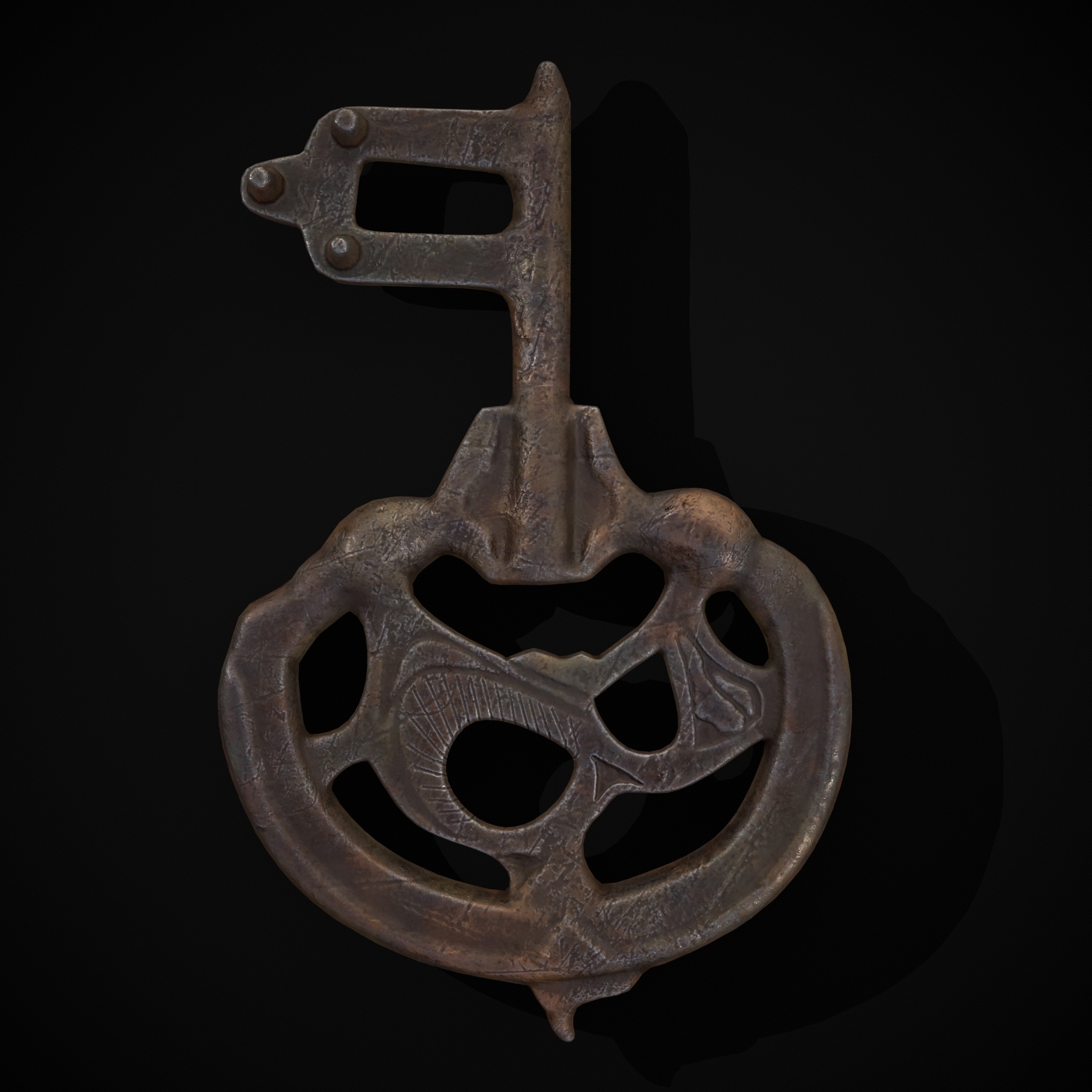 Medieval Rusting Iron Key - 3D Model by Get Dead Entertainment