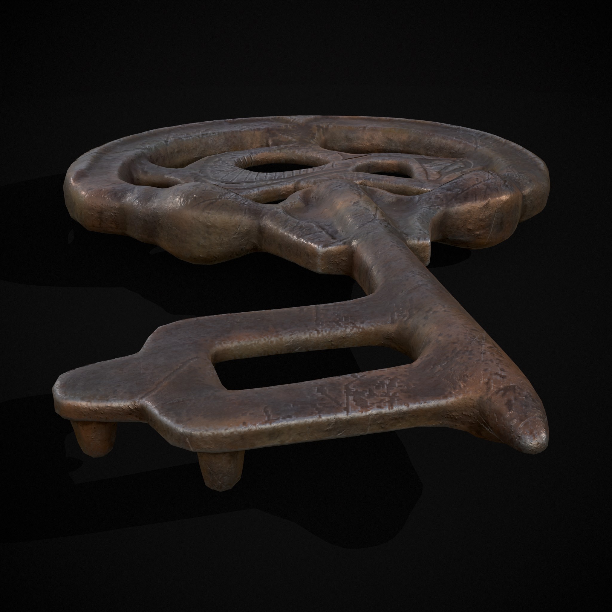 Medieval Rusting Iron Key - 3D Model by Get Dead Entertainment