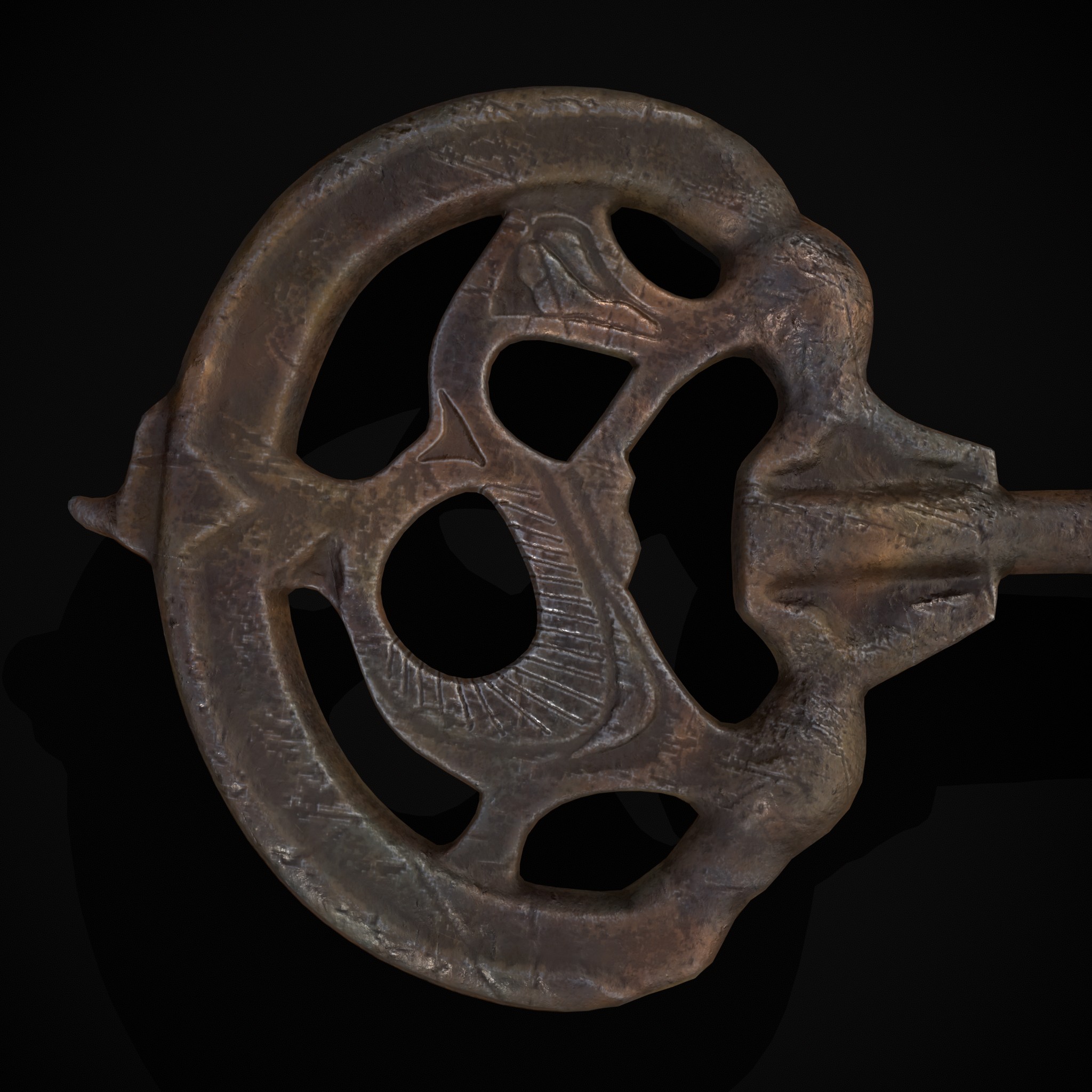 Medieval Rusting Iron Key - 3D Model by Get Dead Entertainment