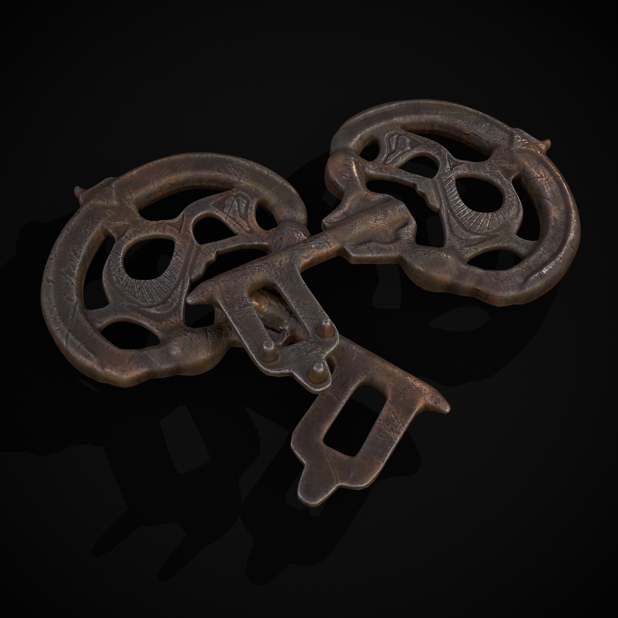 Medieval Rusting Iron Key - 3D Model by Get Dead Entertainment