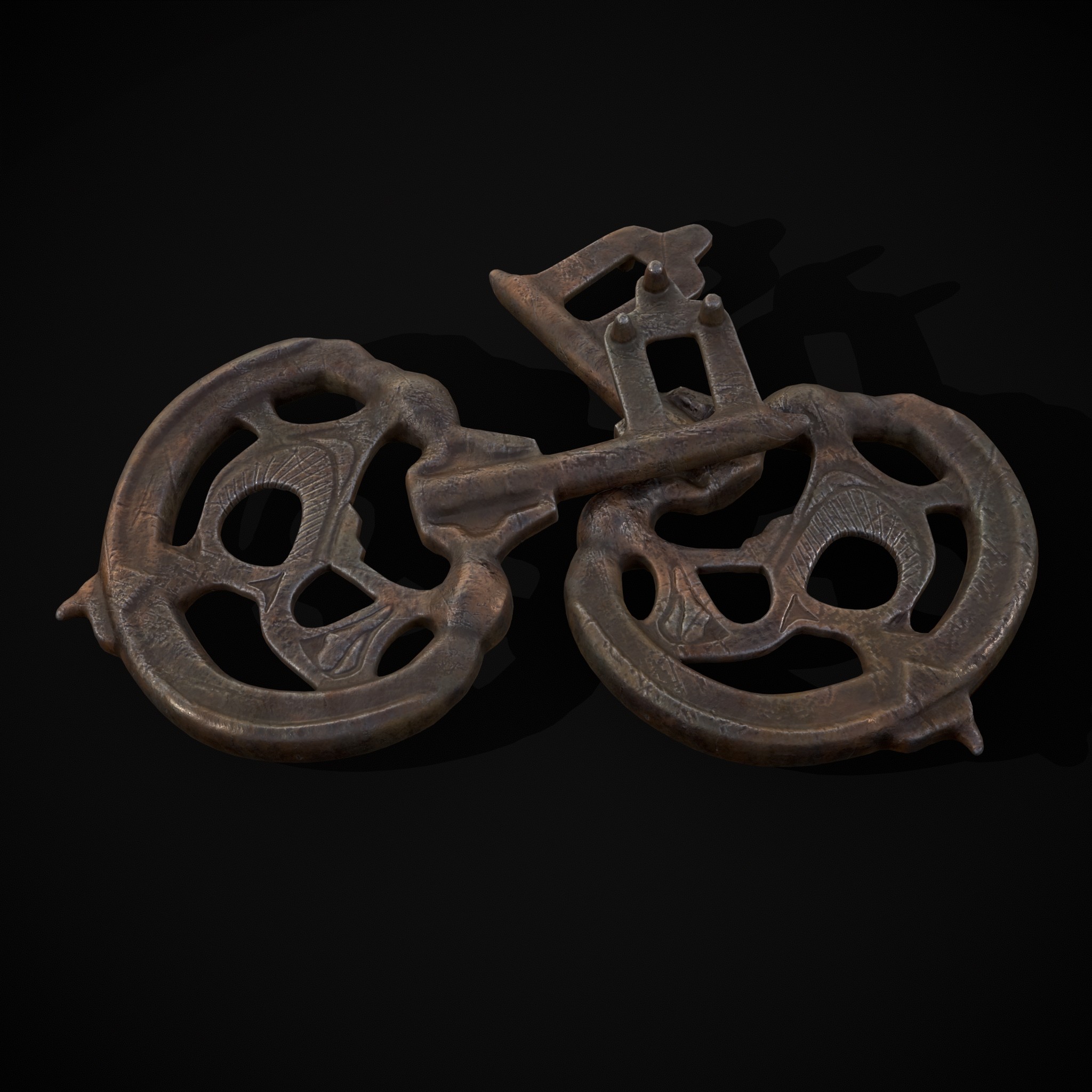 Medieval Rusting Iron Key - 3D Model by Get Dead Entertainment