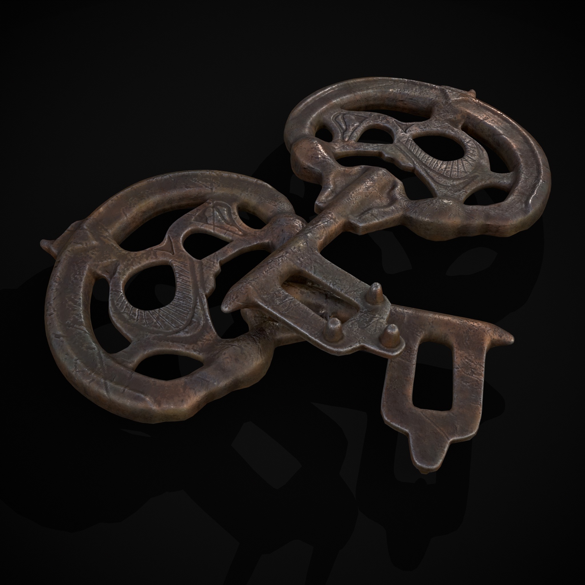 Medieval Rusting Iron Key - 3D Model by Get Dead Entertainment
