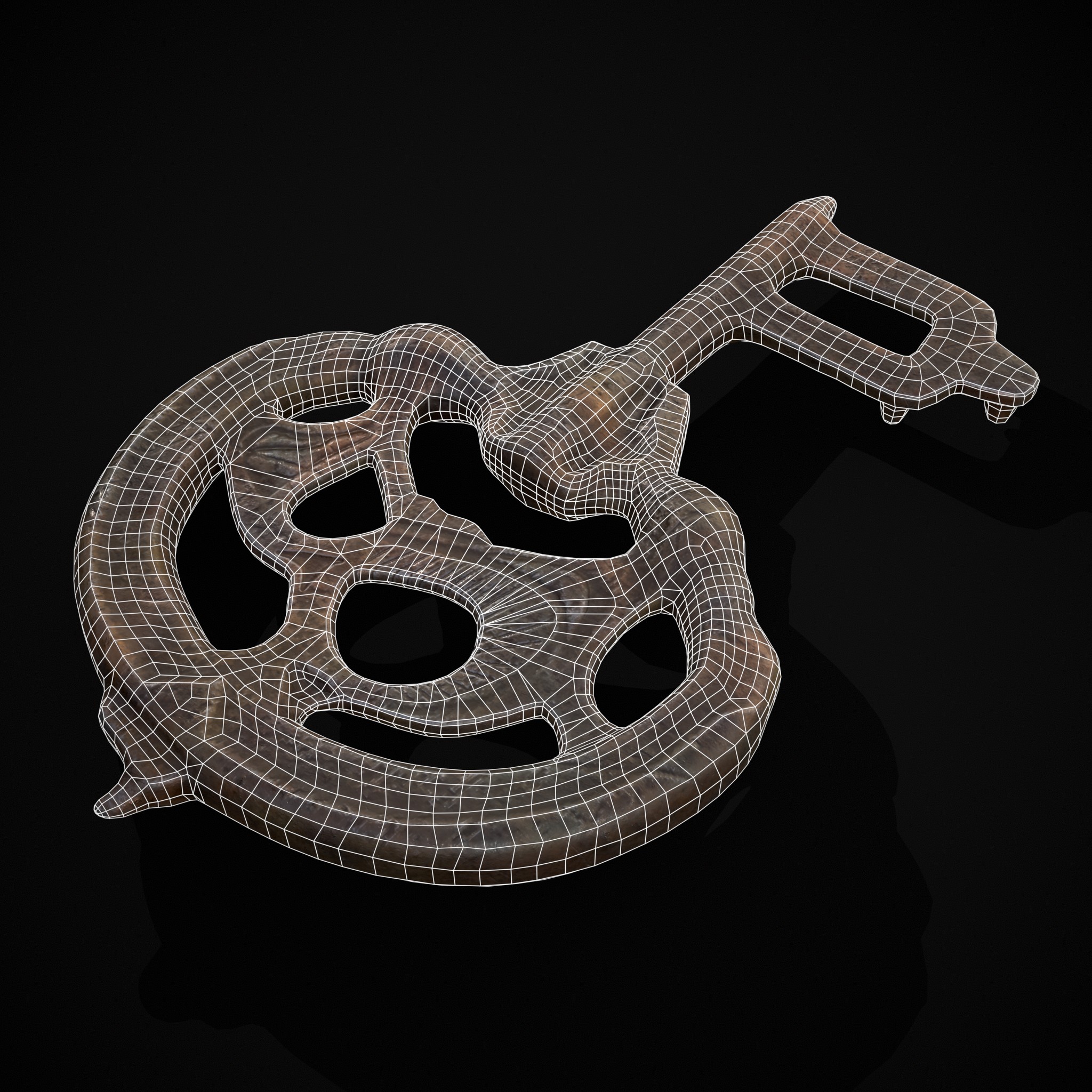 Medieval Rusting Iron Key - 3D Model by Get Dead Entertainment