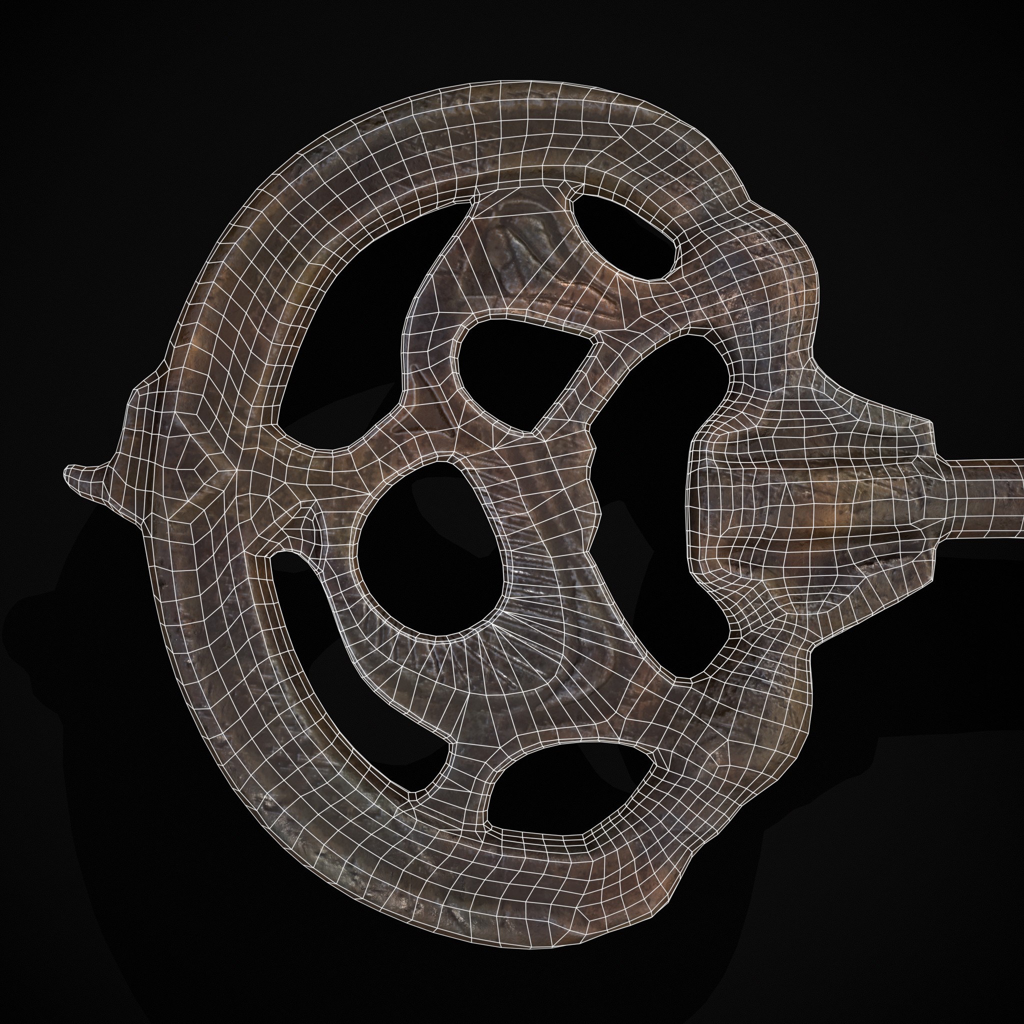 Medieval Rusting Iron Key - 3D Model by Get Dead Entertainment