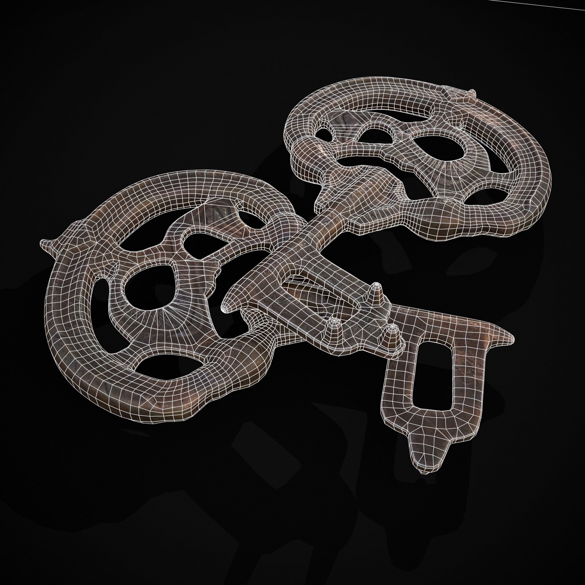 Medieval Rusting Iron Key - 3D Model by Get Dead Entertainment
