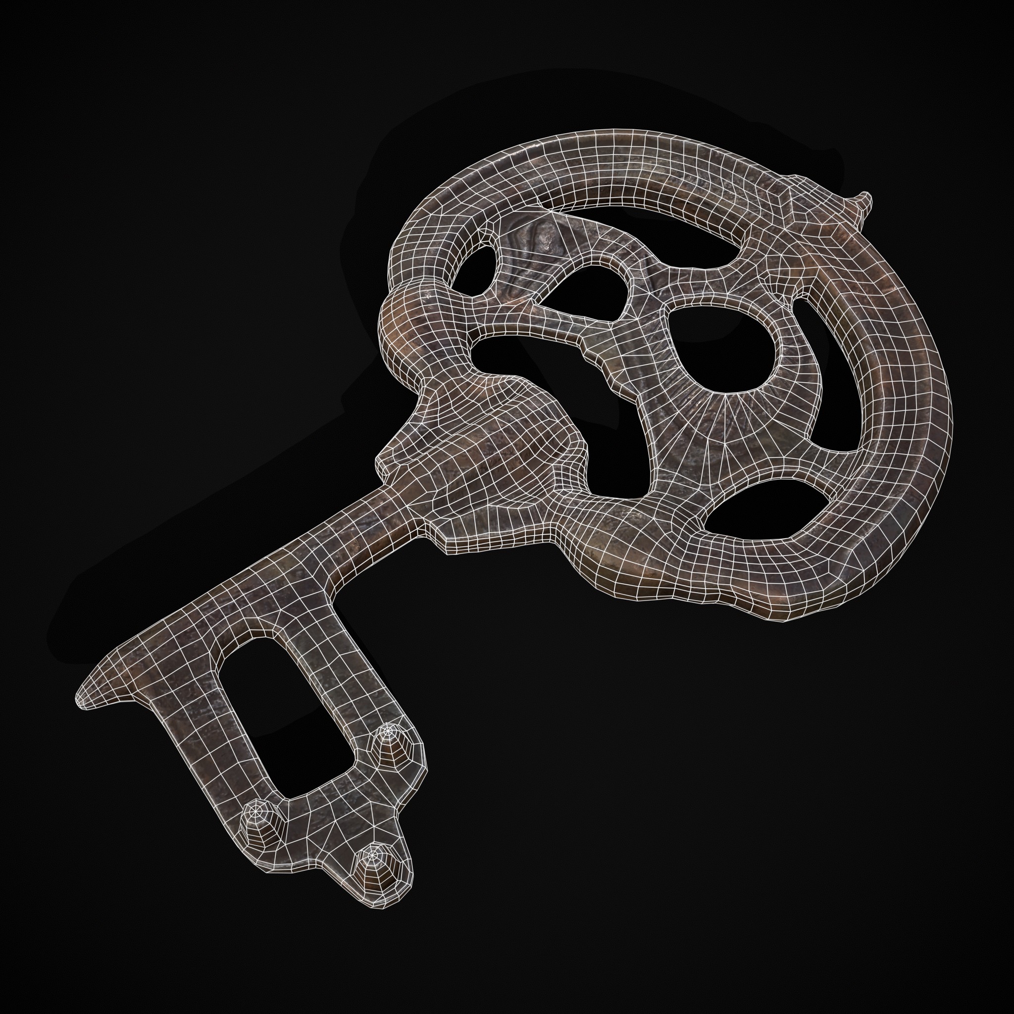 Medieval Rusting Iron Key - 3D Model by Get Dead Entertainment